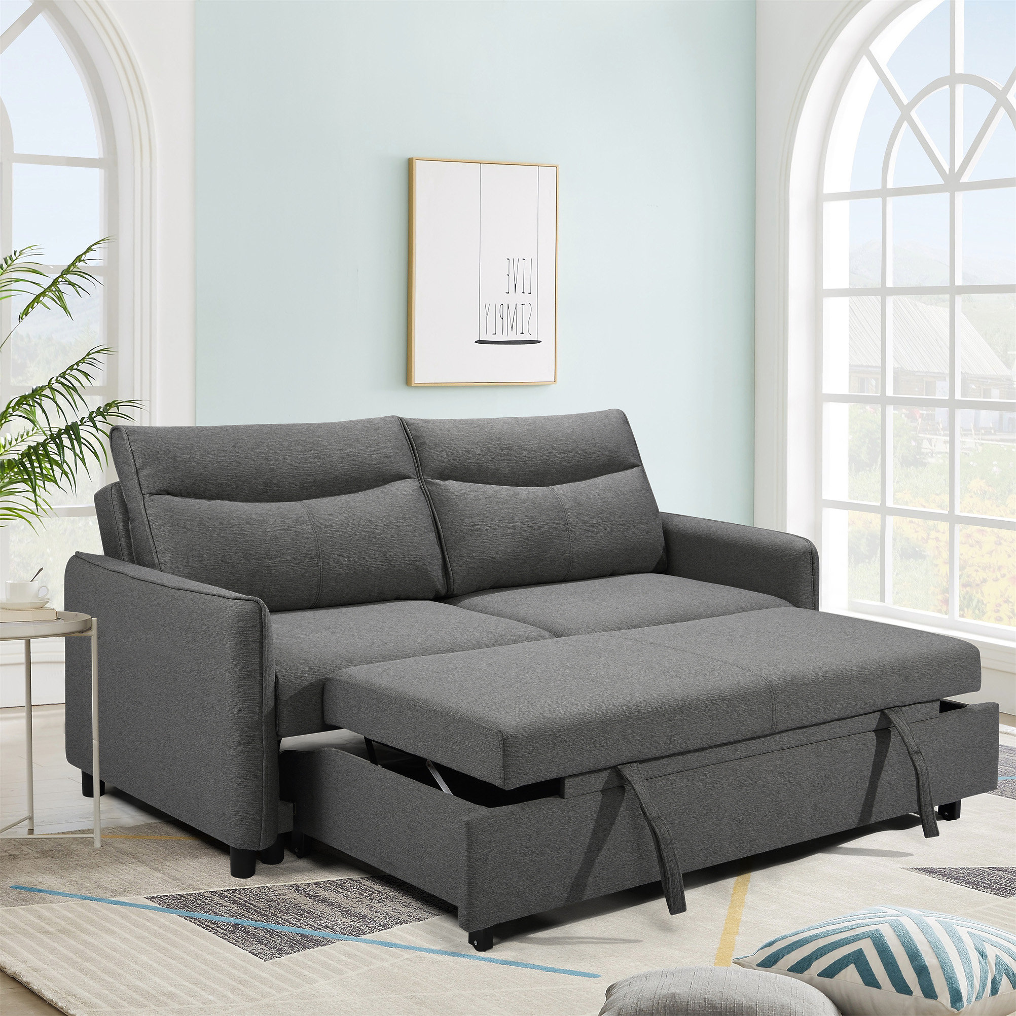 Latitude Run® 3 In 1 Convertible Sleeper Sofa Bed | Wayfair