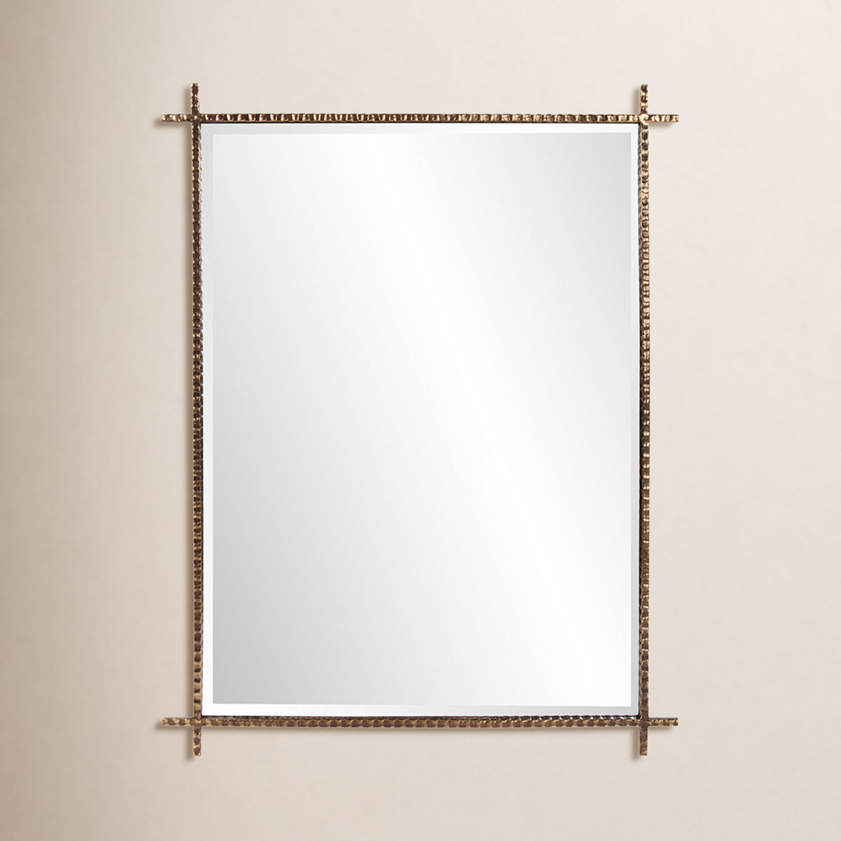 Joss & Main Jareth Industrial Beveled Distressed Accent Mirror ...