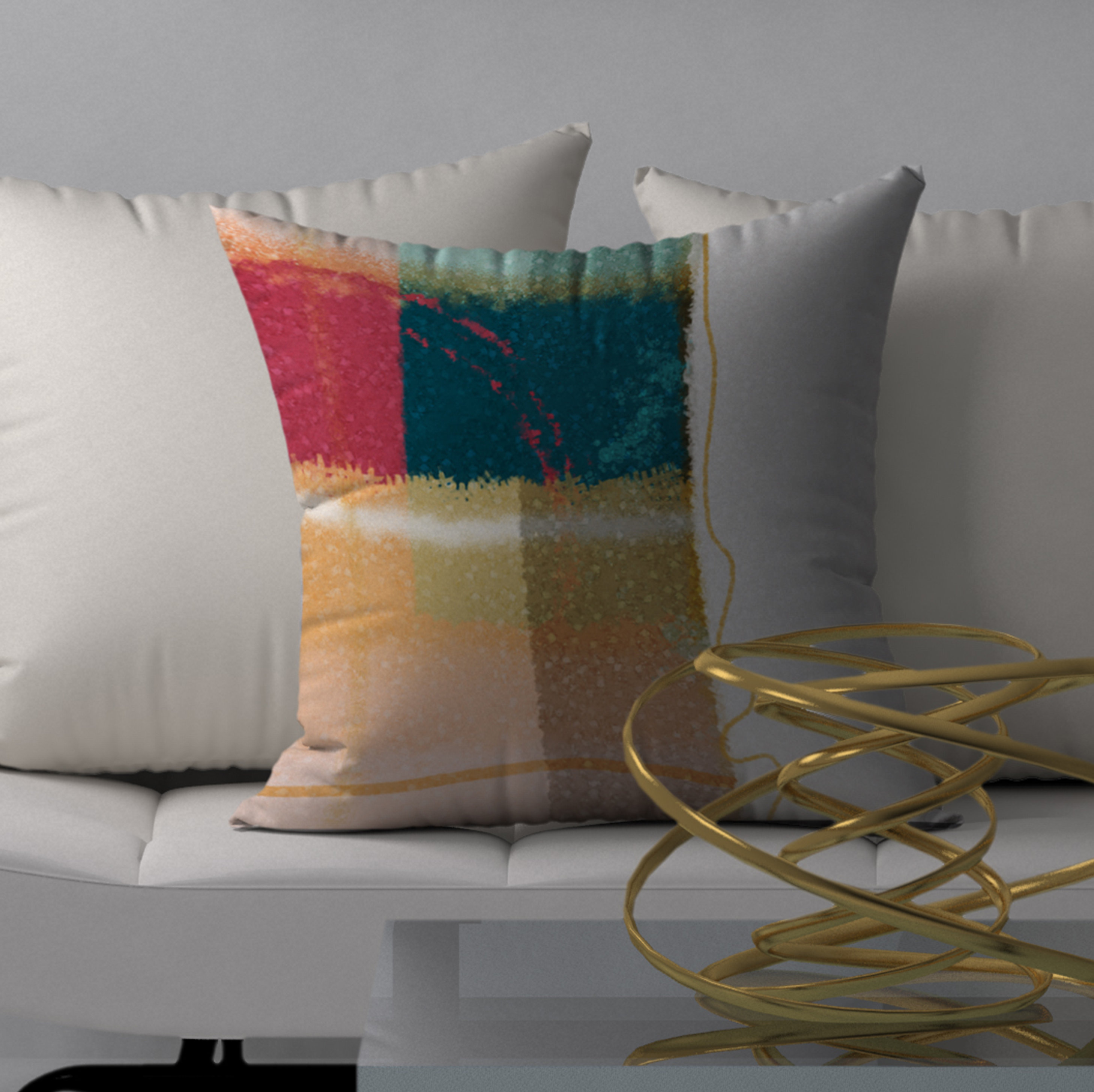 LeRoi Products Fab Go-ahead Square Pillow Cover & Insert | Wayfair
