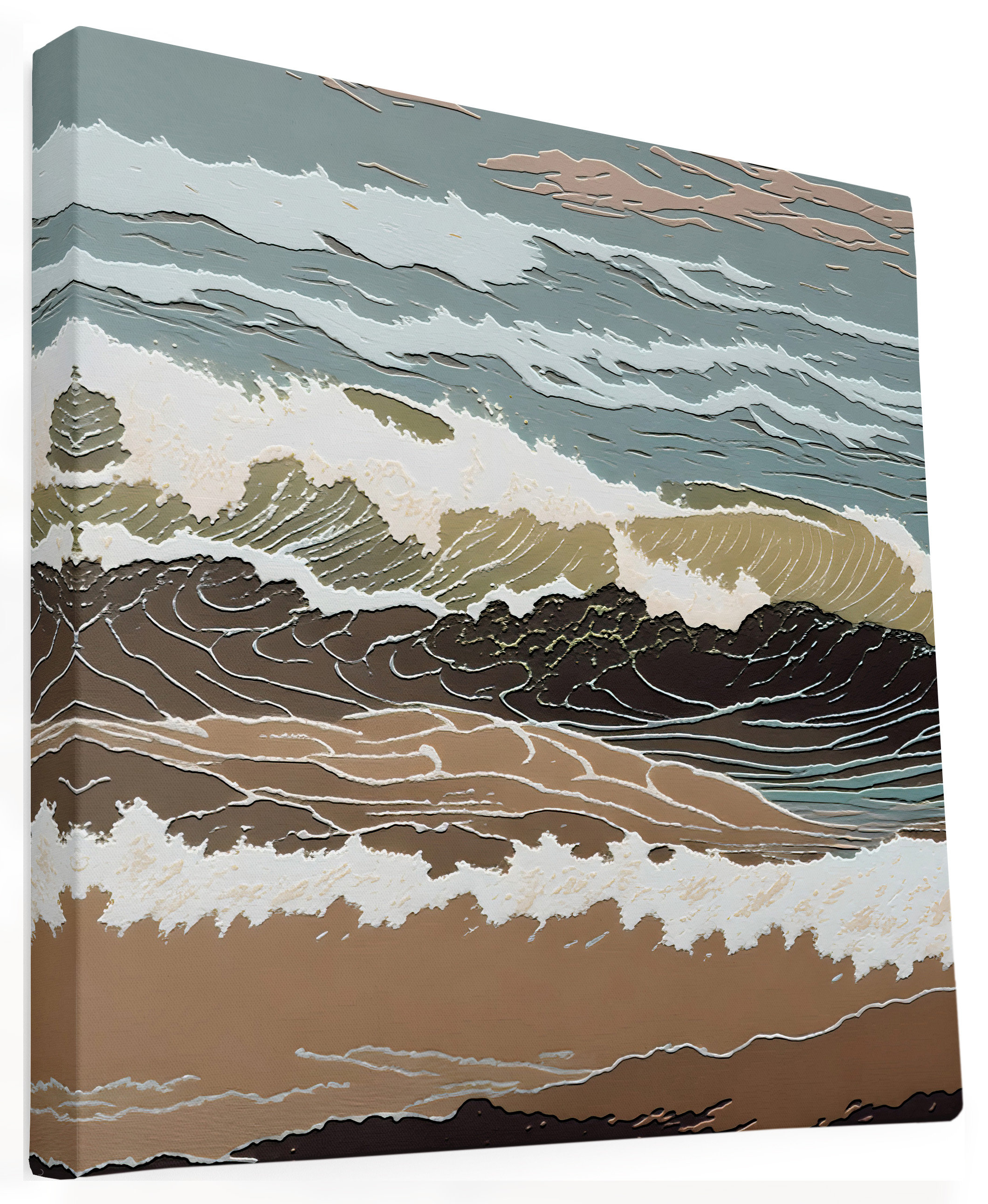 Vault W Artwork Modern Earth 194 Canvas Print By Ronald Bolokofsky ...