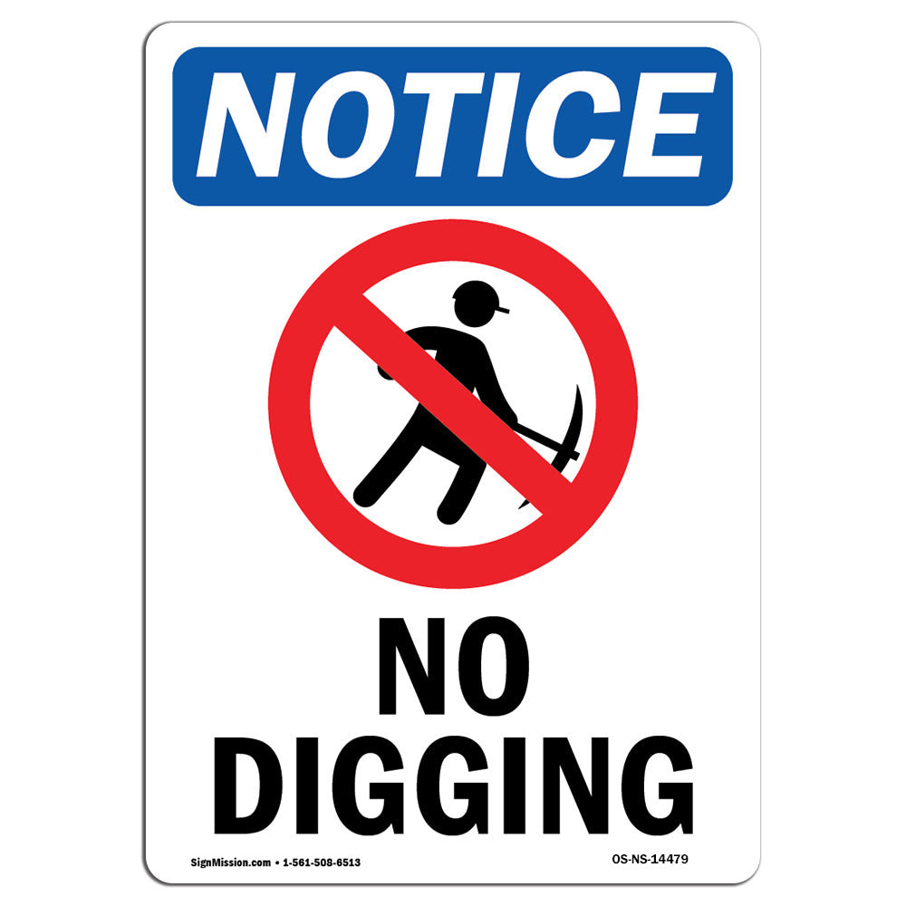 SignMission No Digging Sign with Symbol | Wayfair