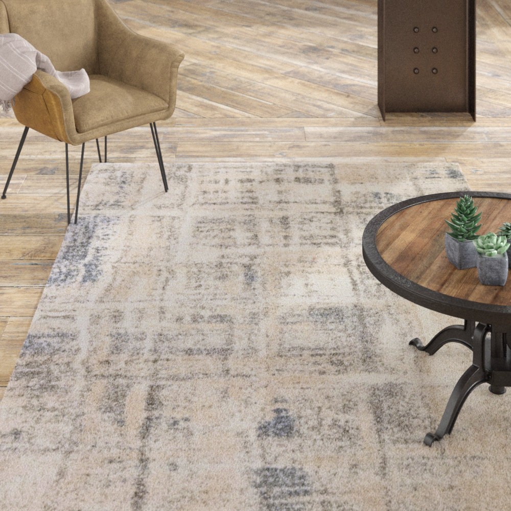17 Stories Donna Gray Area Rug | Wayfair