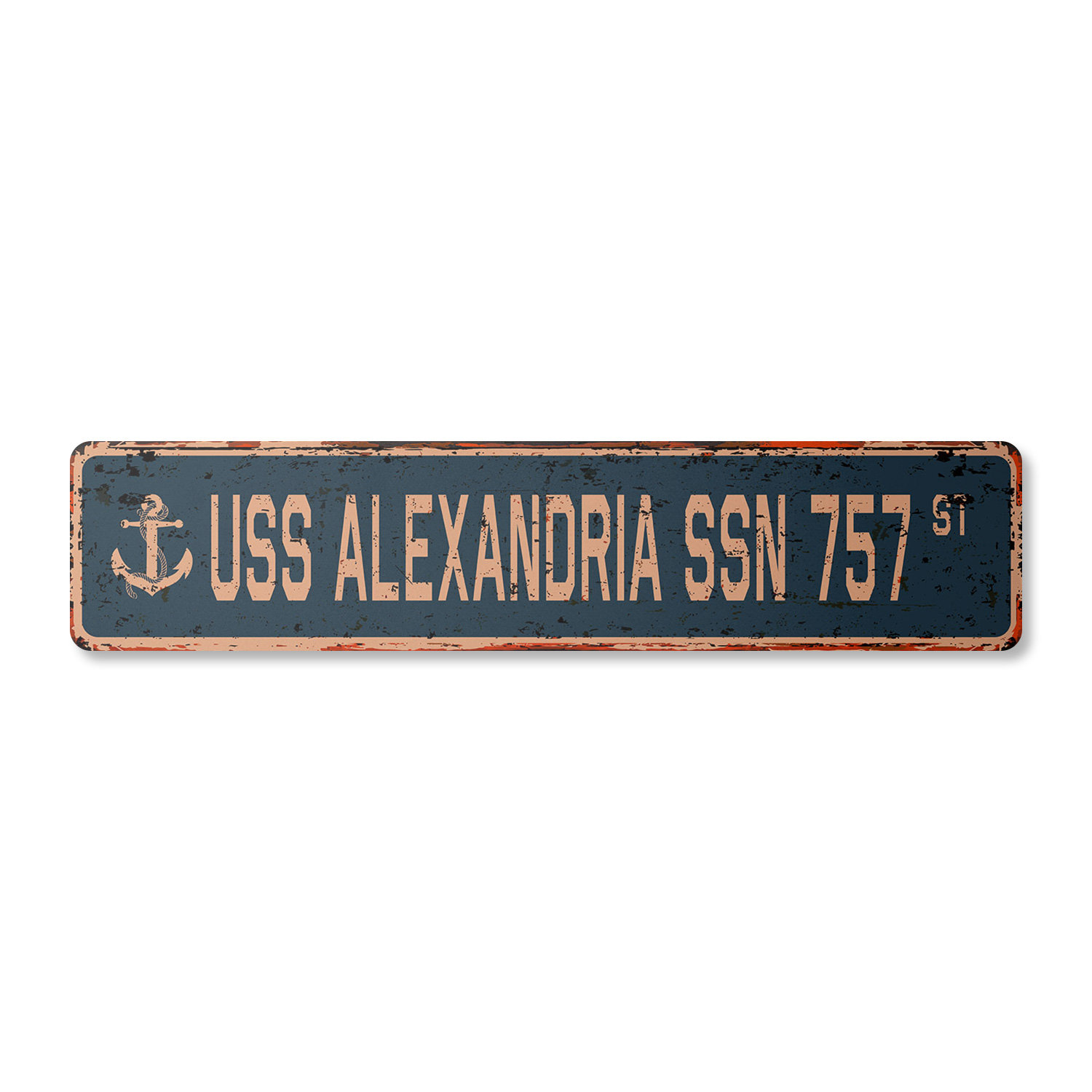 SignMission Alexandria Ssn 757 Street Sign Heavy Duty Plastic 4" X 18 ...