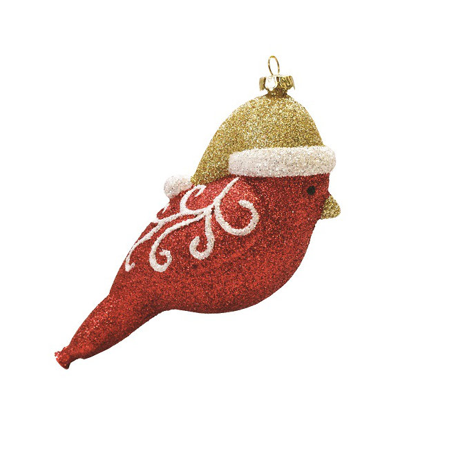 Northlight Seasonal 5" Merry & Bright Red Gold and White Glitter ...