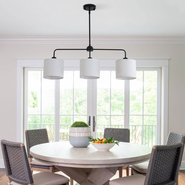 Ebern Designs 3-Light Modern Dimming Kitchen Island Ceiling Mount Light ...