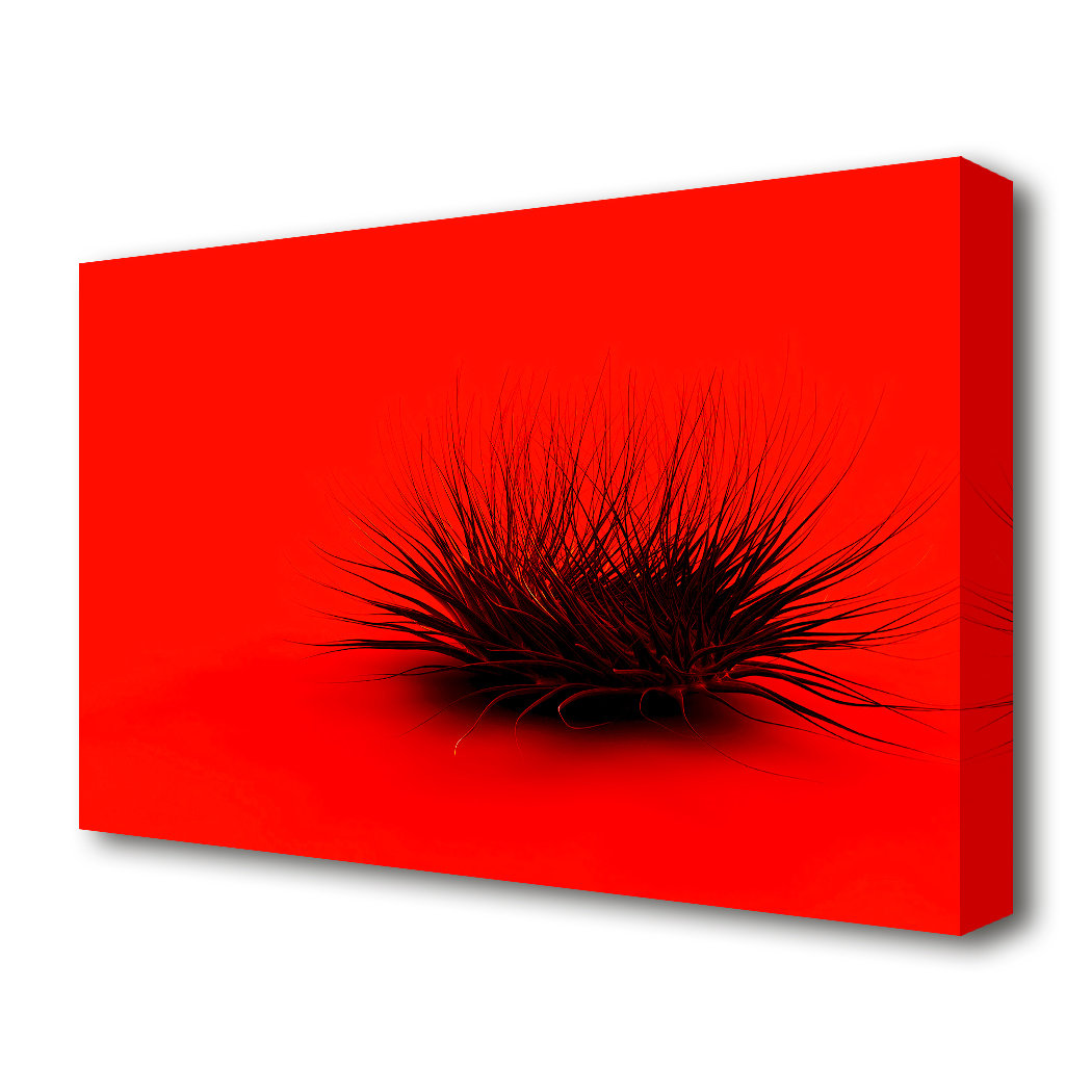 East Urban Home The Little Red Thing Modern - Wrapped Canvas Graphic ...