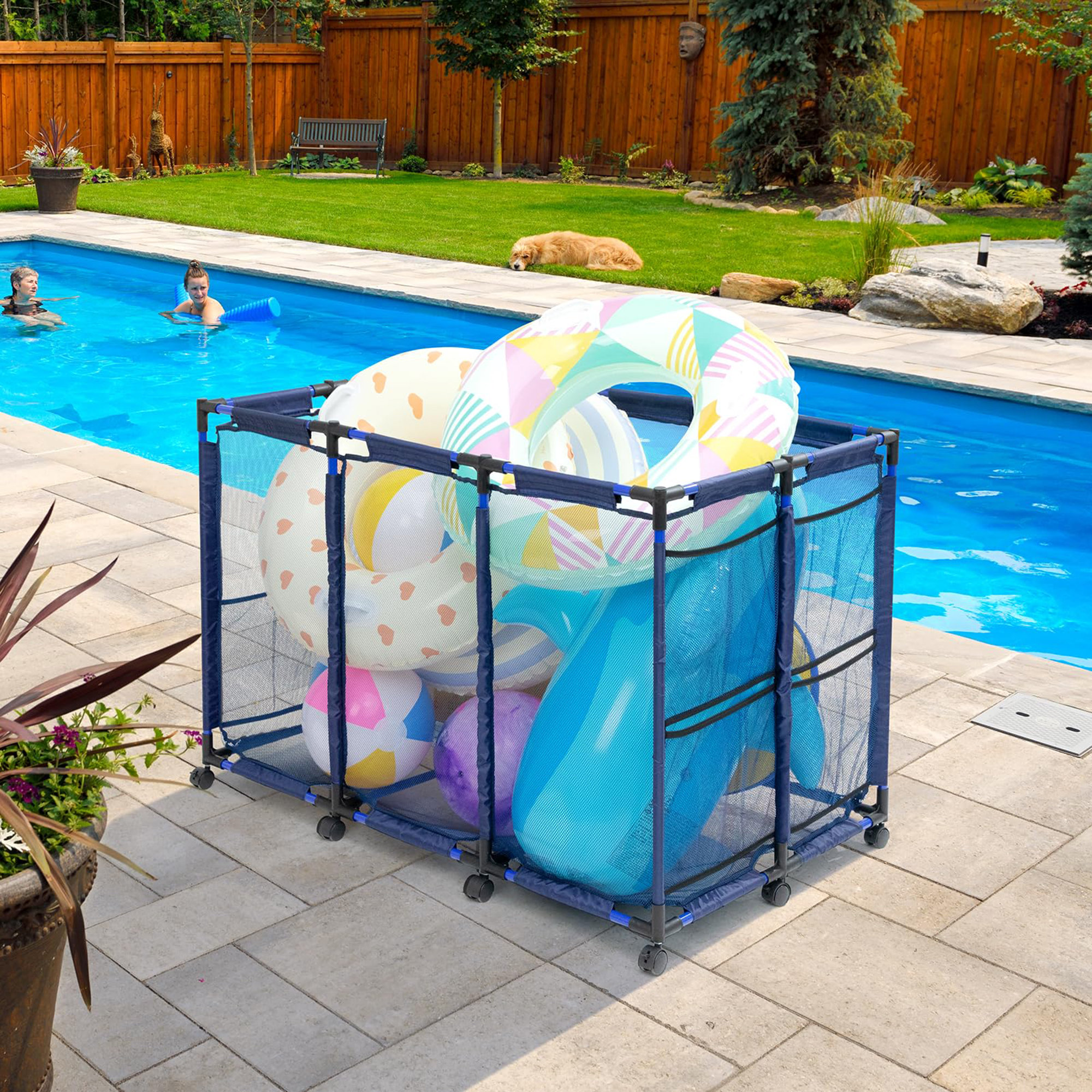 LoochMee Pool Storage Bin Cart - Wayfair Canada