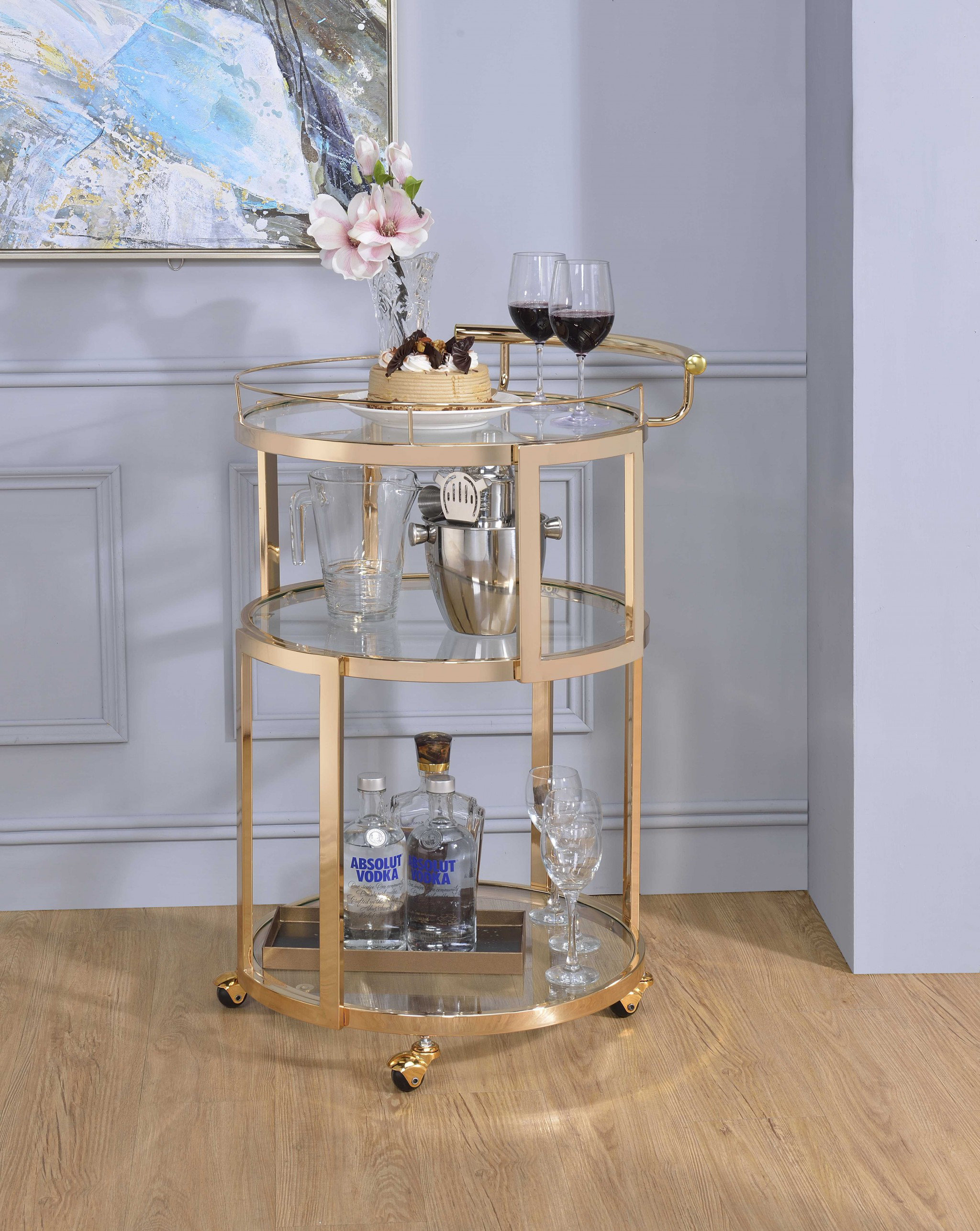 Willa Arlo™ Interiors Tellier Bar Cart & Reviews | Wayfair