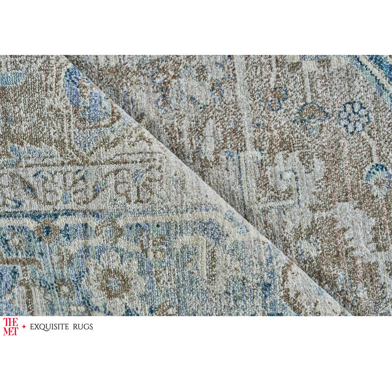 Exquisite Rugs The Met x Exquisite Rugs Vintage Looms Rust/Navy Area ...