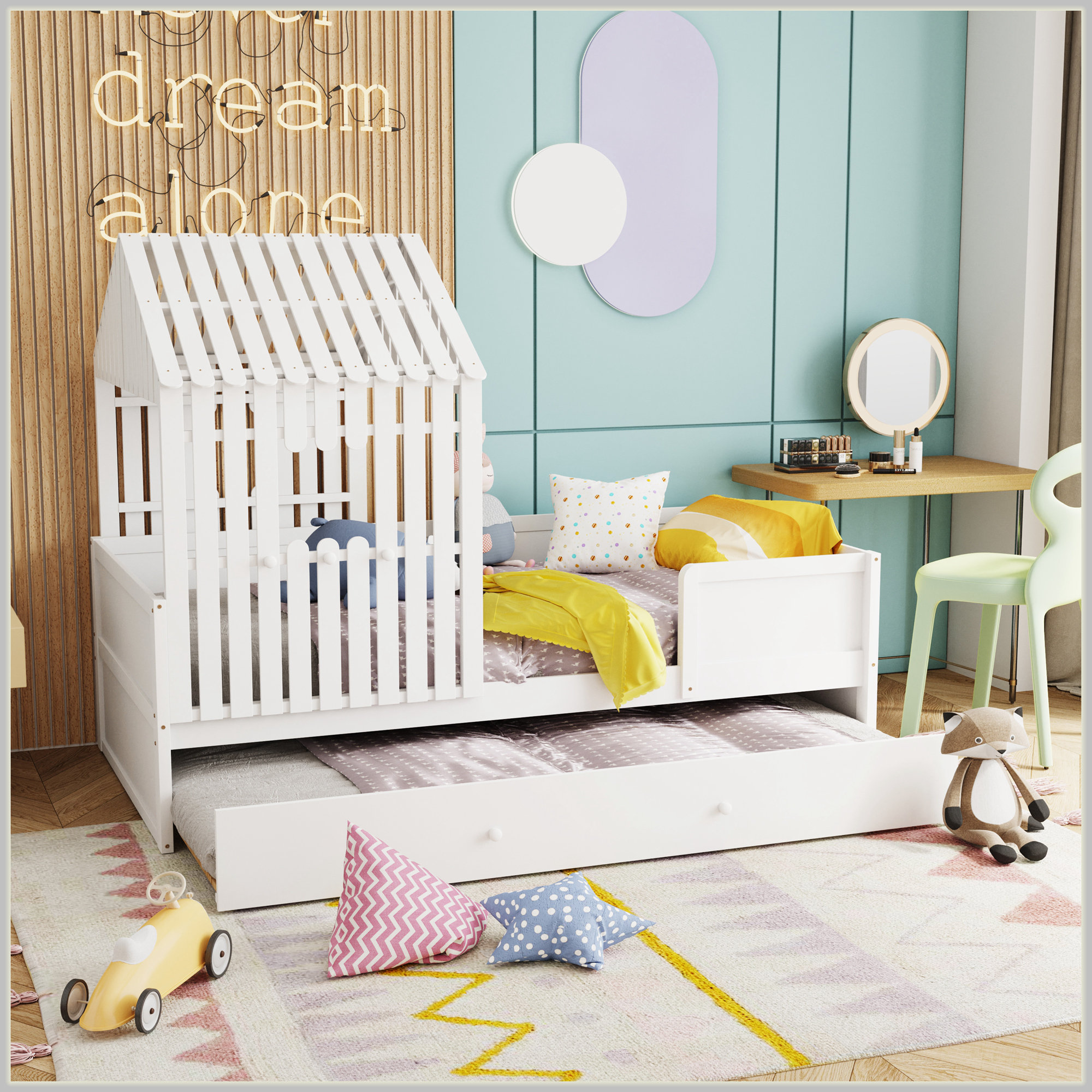 Harper Orchard Rieth Twin Platforms Low Loft Bed with Trundle by Harper ...