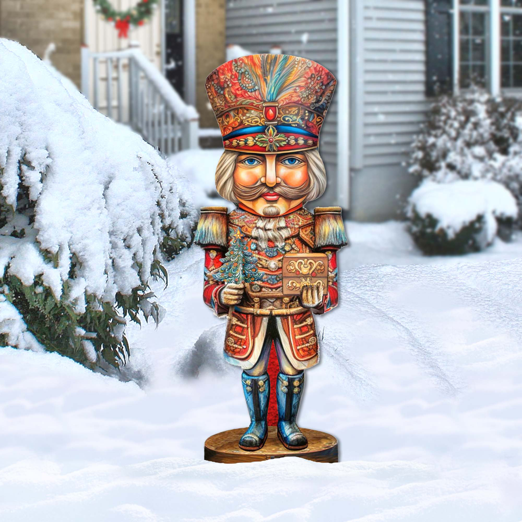 Designocracy Nutcracker with a Heartwarming Surprise Figurine - Wayfair ...