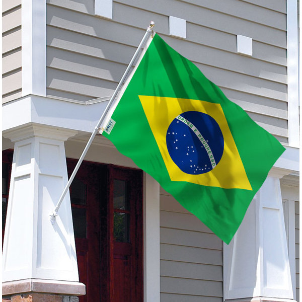 ANLEY Brazil Flag Polyester 36 x 60 in. House Flag | Wayfair
