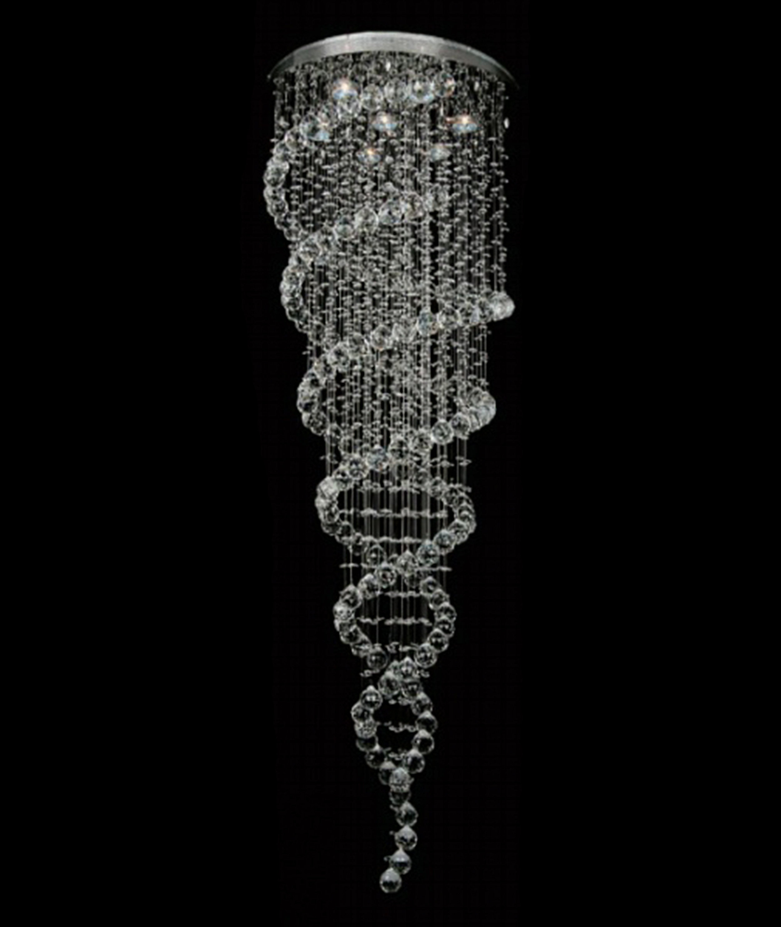 House of Hampton® Imia 10 Light Modern Spiral Crystal Chandelier | Wayfair