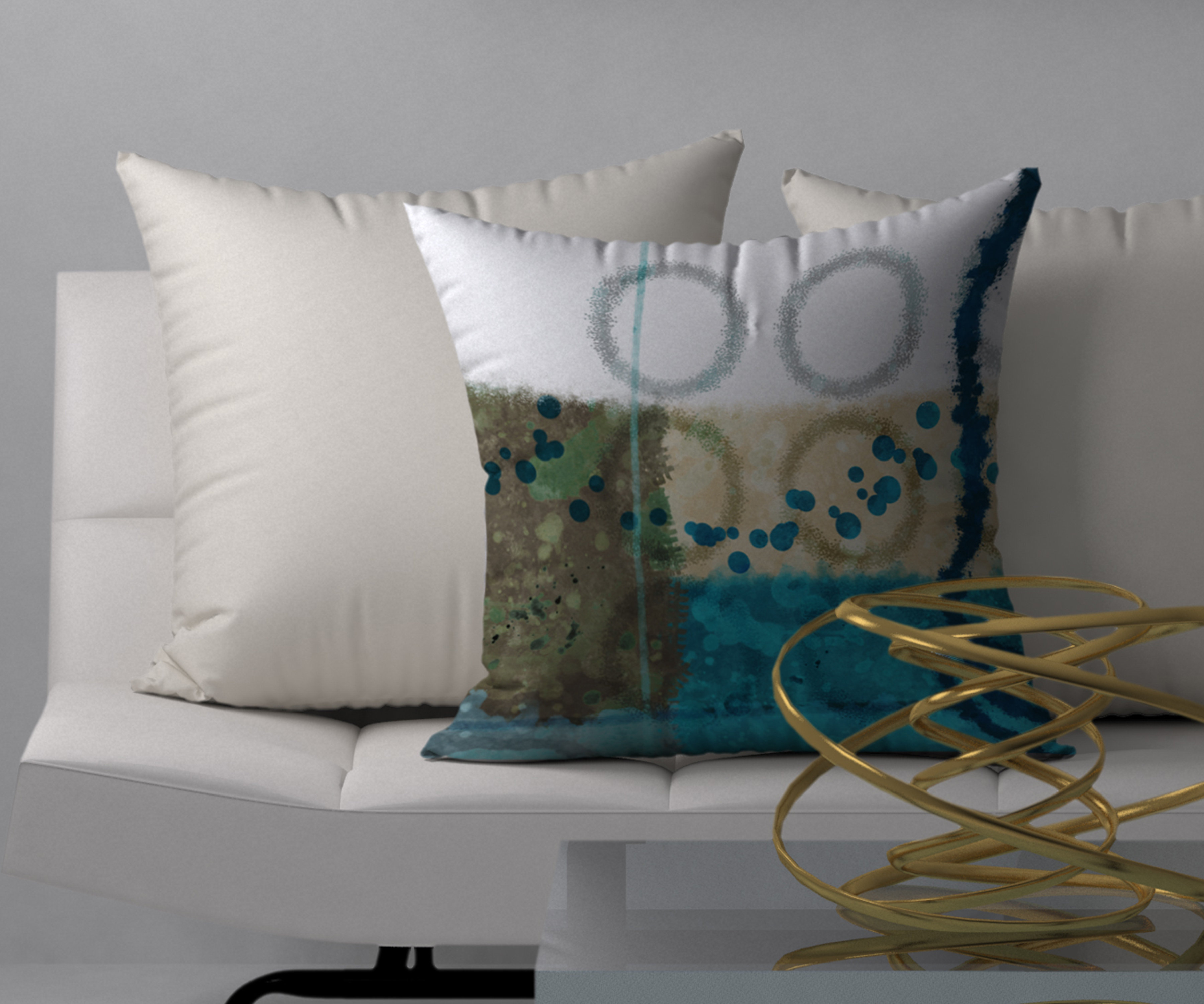 LeRoi Products Favourite Effervescent Square Throw Pillow | Wayfair
