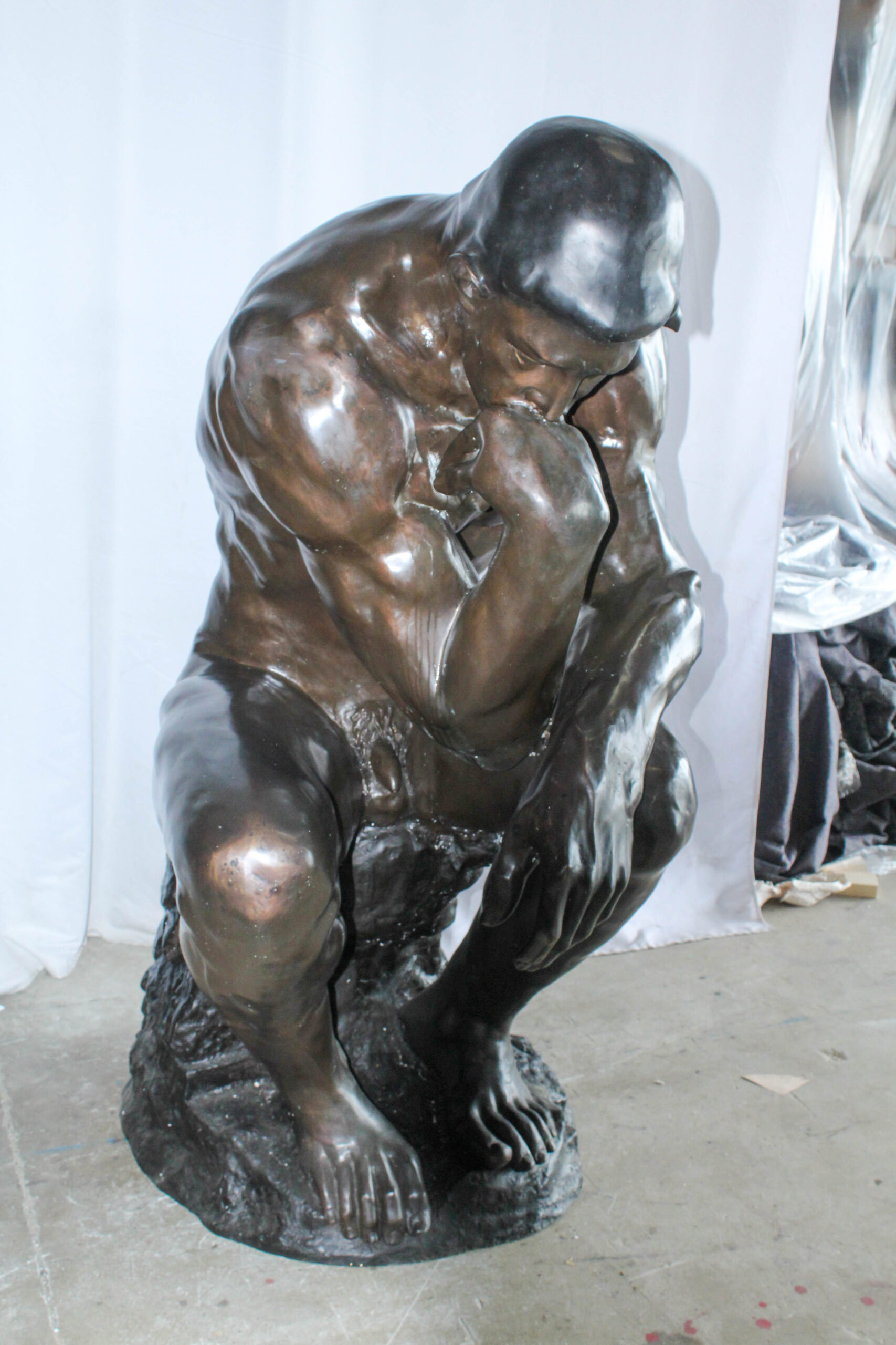 Red Barrel Studio Large Size Bronze Replica of The Thinker by Rodin ...