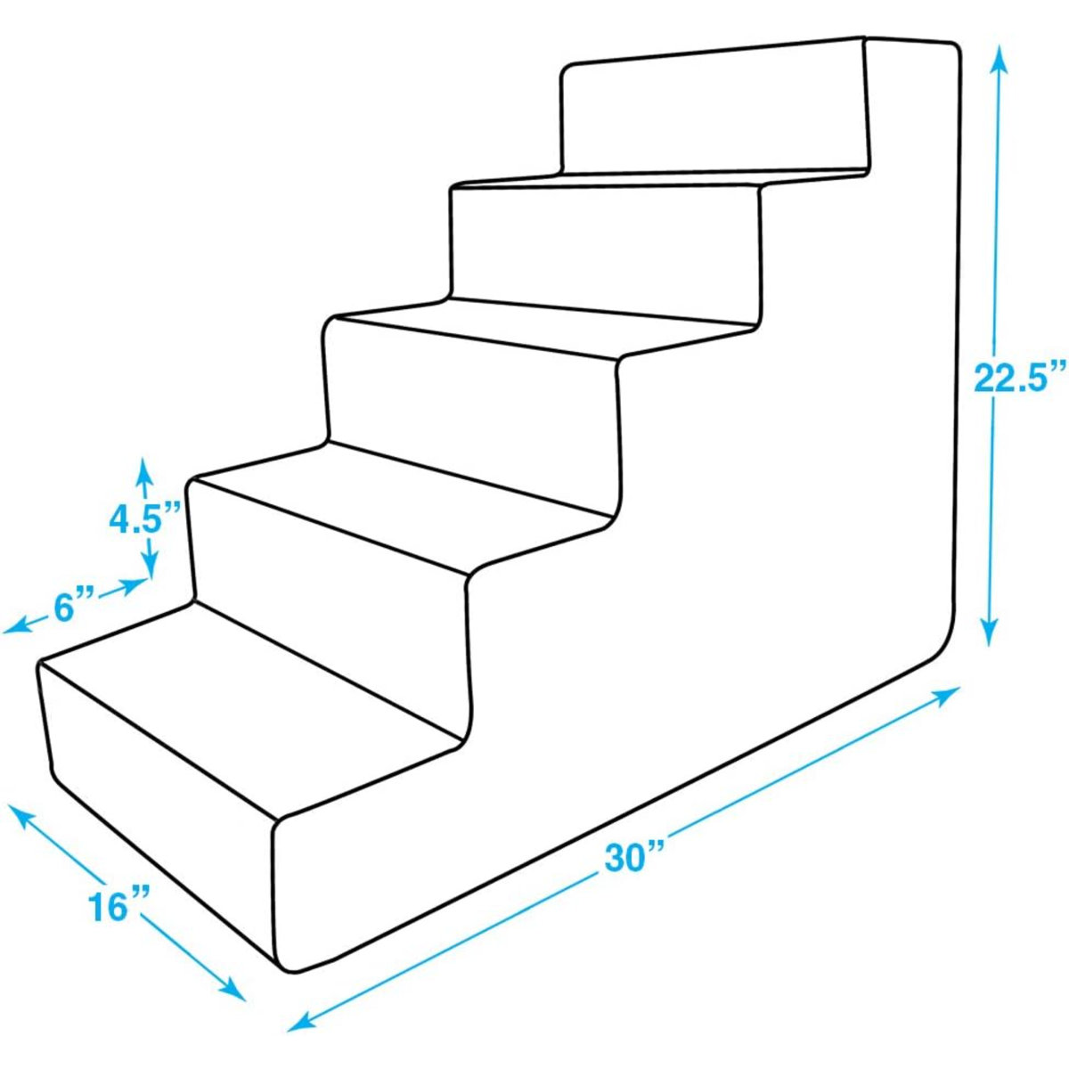 Tucker Murphy Pet™ Emreigh 5 Step Pet Stair | Wayfair