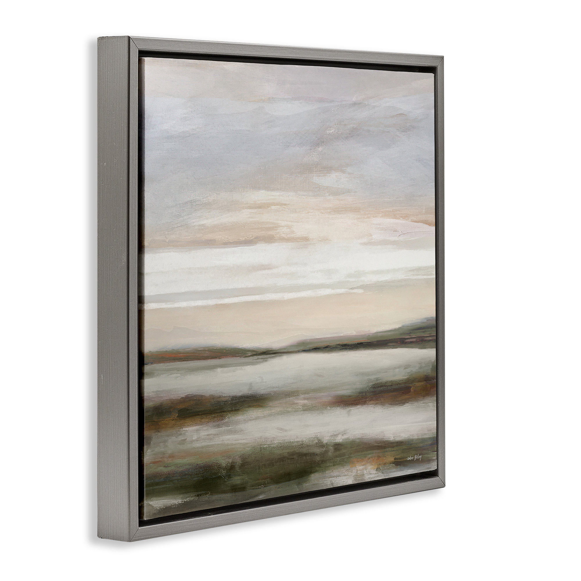 Latitude Run® Vast Softly Lit Horizon Floating Frame, design by Amber ...