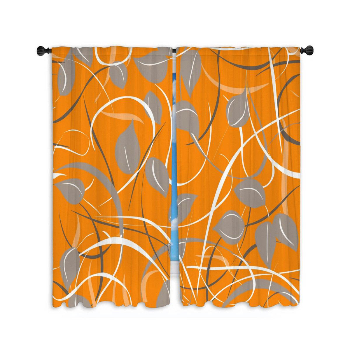 Orren Ellis Cashtyn Polyester Room Darkening Curtain Pair | Wayfair