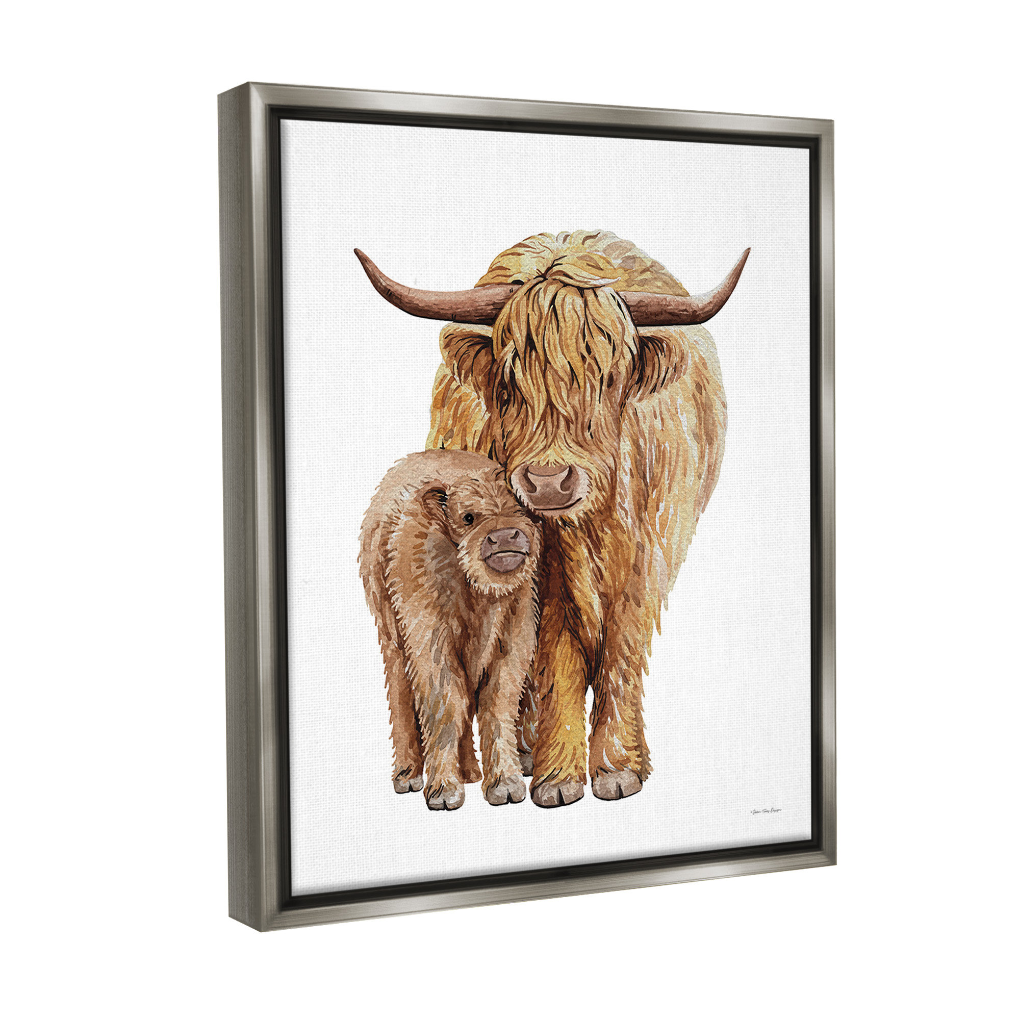 Union Rustic " Minimal Cattle & Calf Floater Frame " by Seven Trees ...