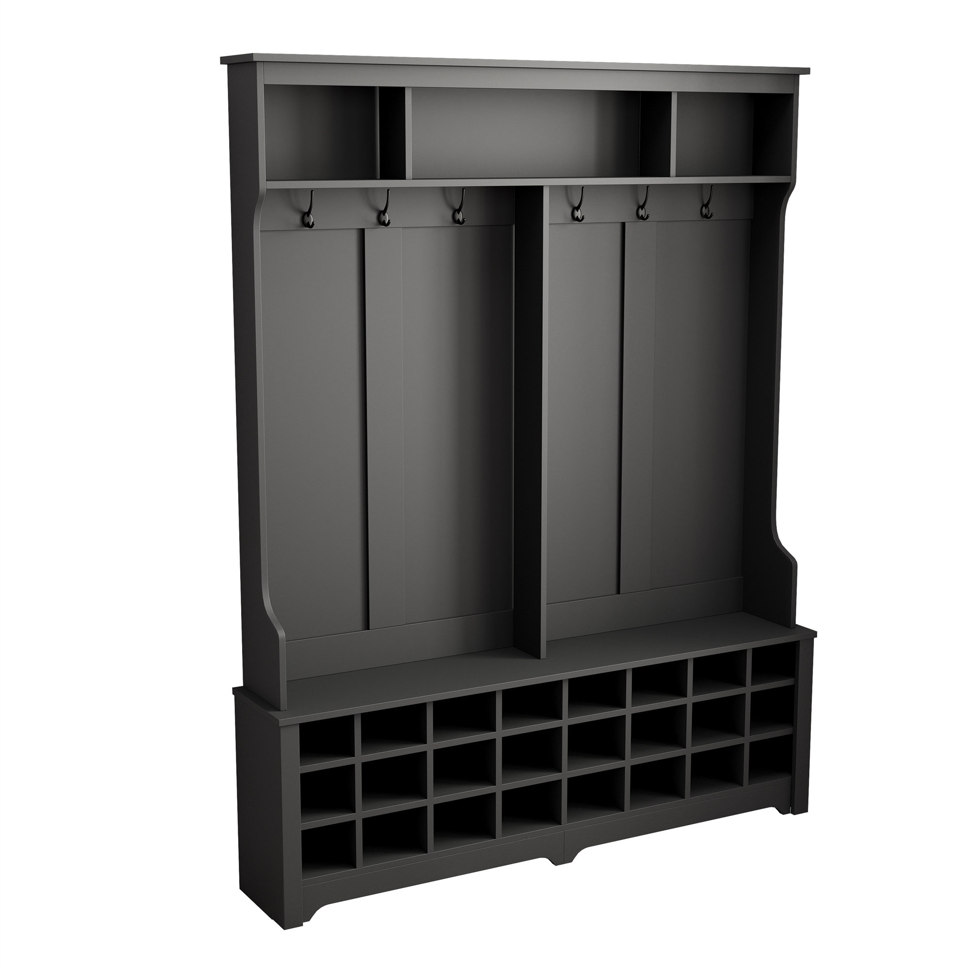 Hokku Designs Doraly Storage Bench, 60" Wide Hall Tree, entryway bench ...