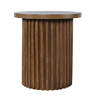 Ebern Designs Tannen 24" Round Mid-Century Modern Fluted Pedestal Base ...
