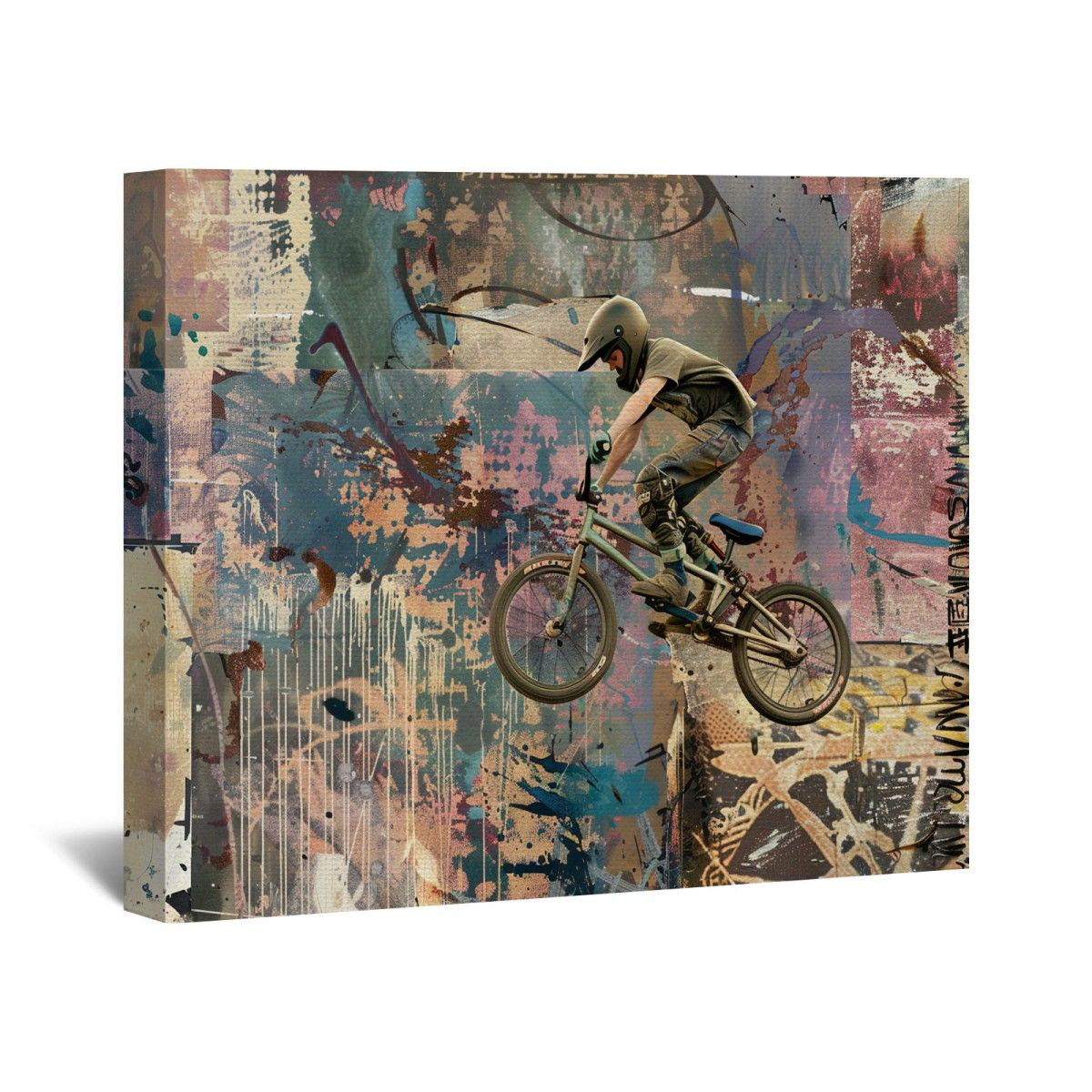 Charlton Home® BMX On Canvas Print | Wayfair