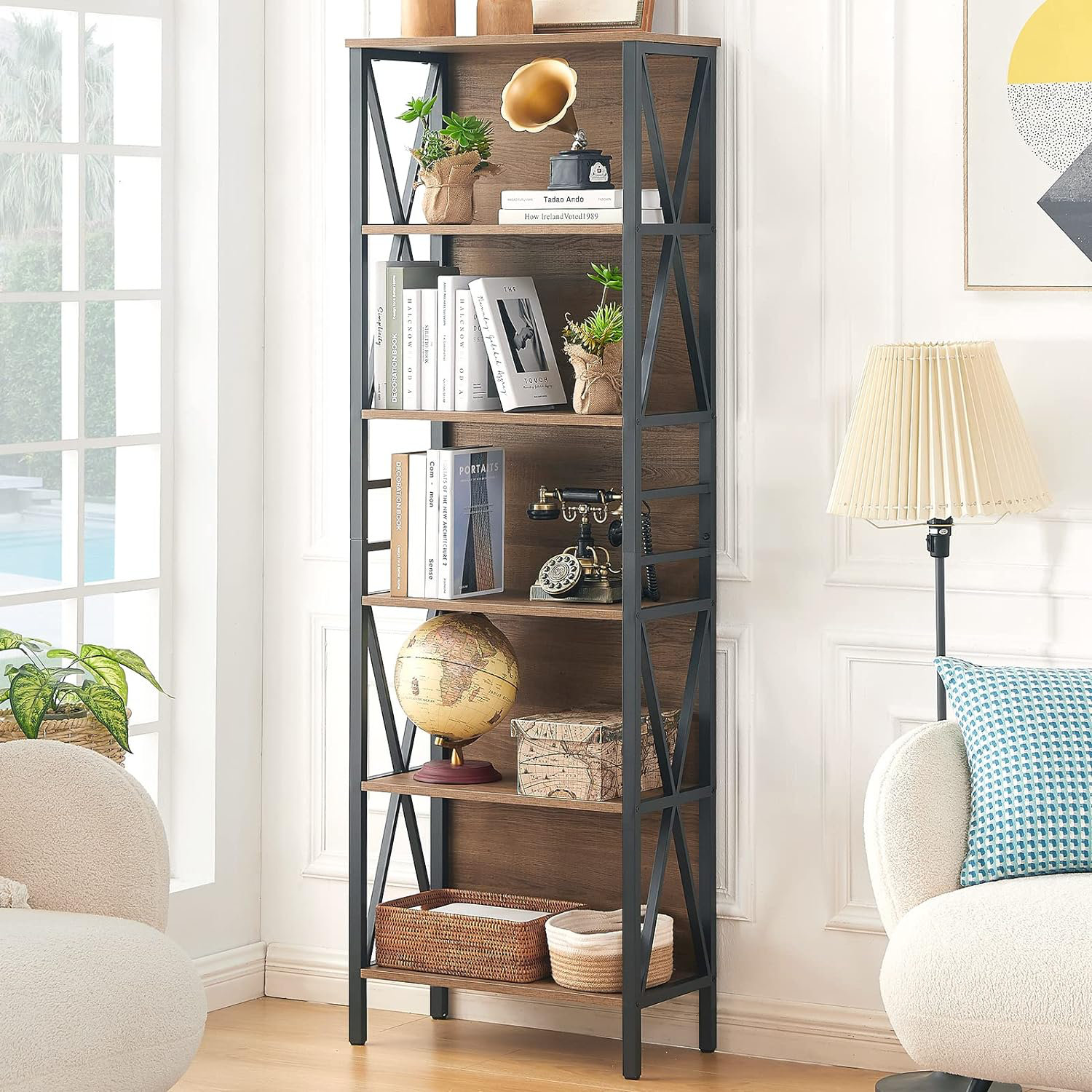 17 Stories Swayder 70.94" H x 23.62" W Steel Standard Bookcase | Wayfair