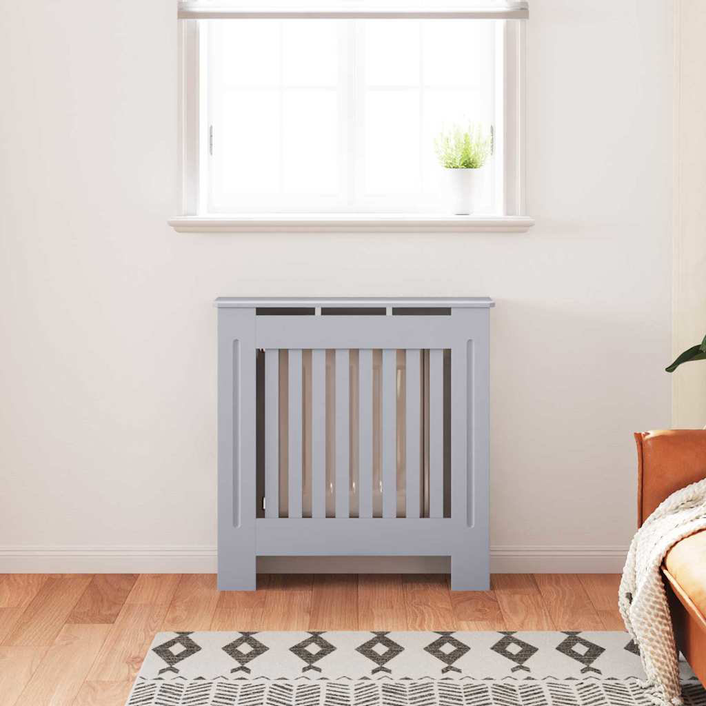 Ebern Designs Radiator Cover 2 Pcs Grey 112 X 19 X 81.5 Cm Engineered ...