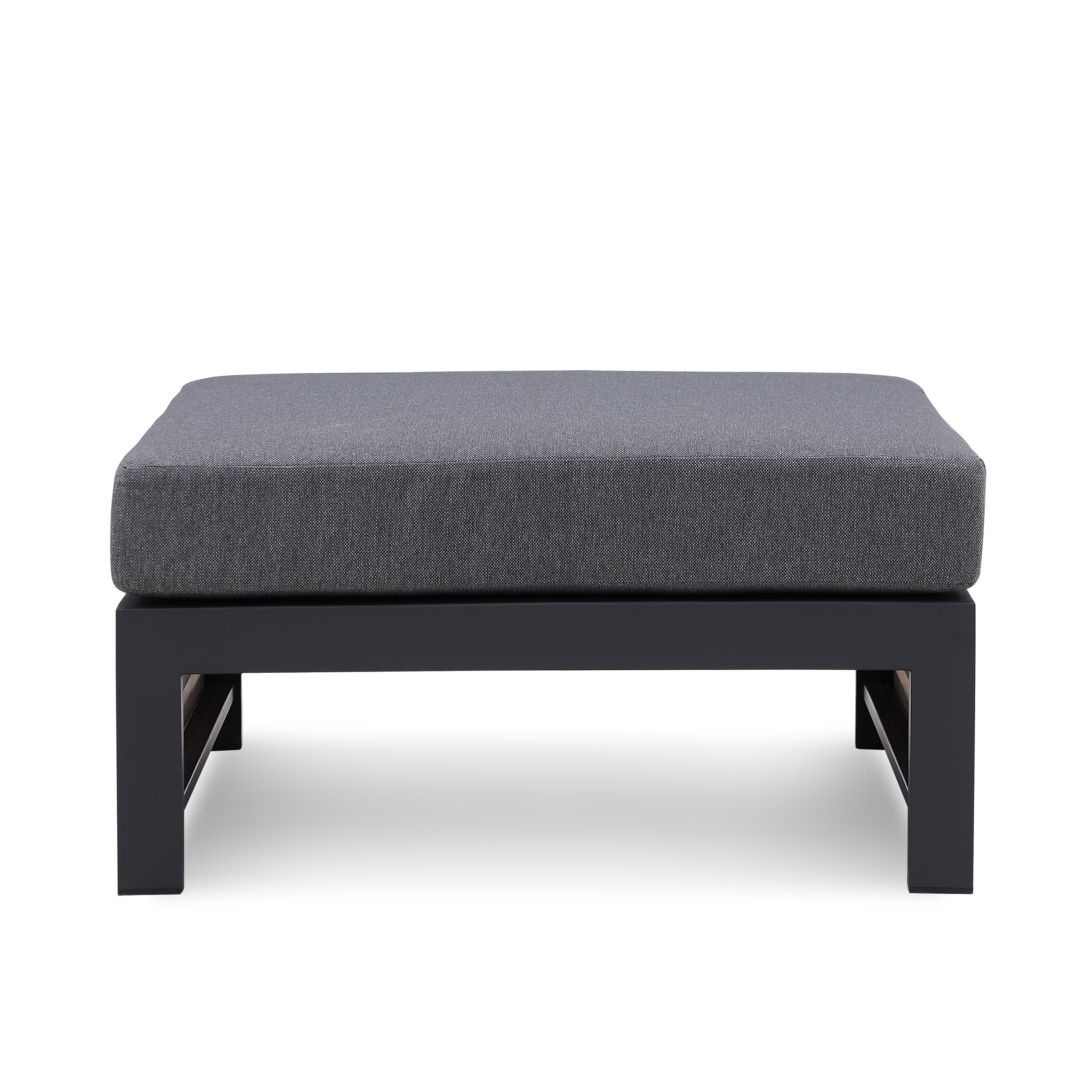 AllModern Pawni Teak Outdoor Ottoman with Custom Cover | AllModern