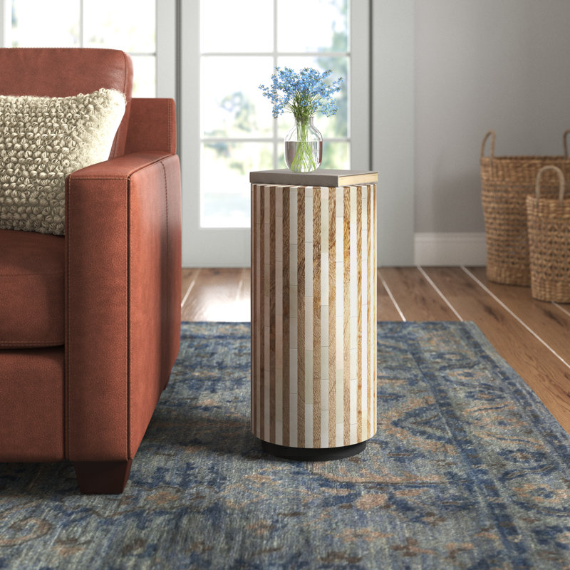 Birch Lane™ Bierman Drum End Table | Wayfair