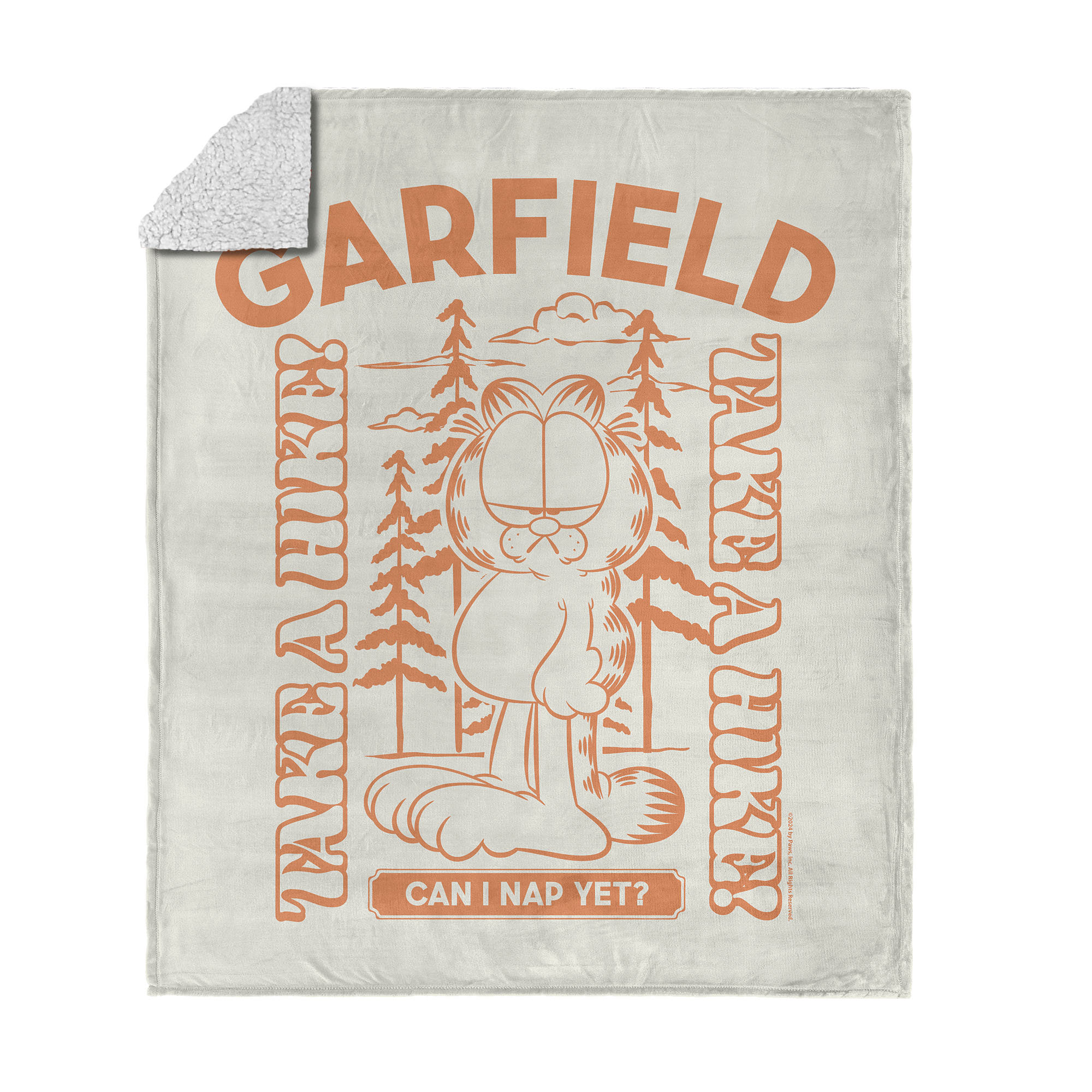 Northwest Nickelodeon Garfield Can I Nap Yet Silk Touch Sherpa Throw ...