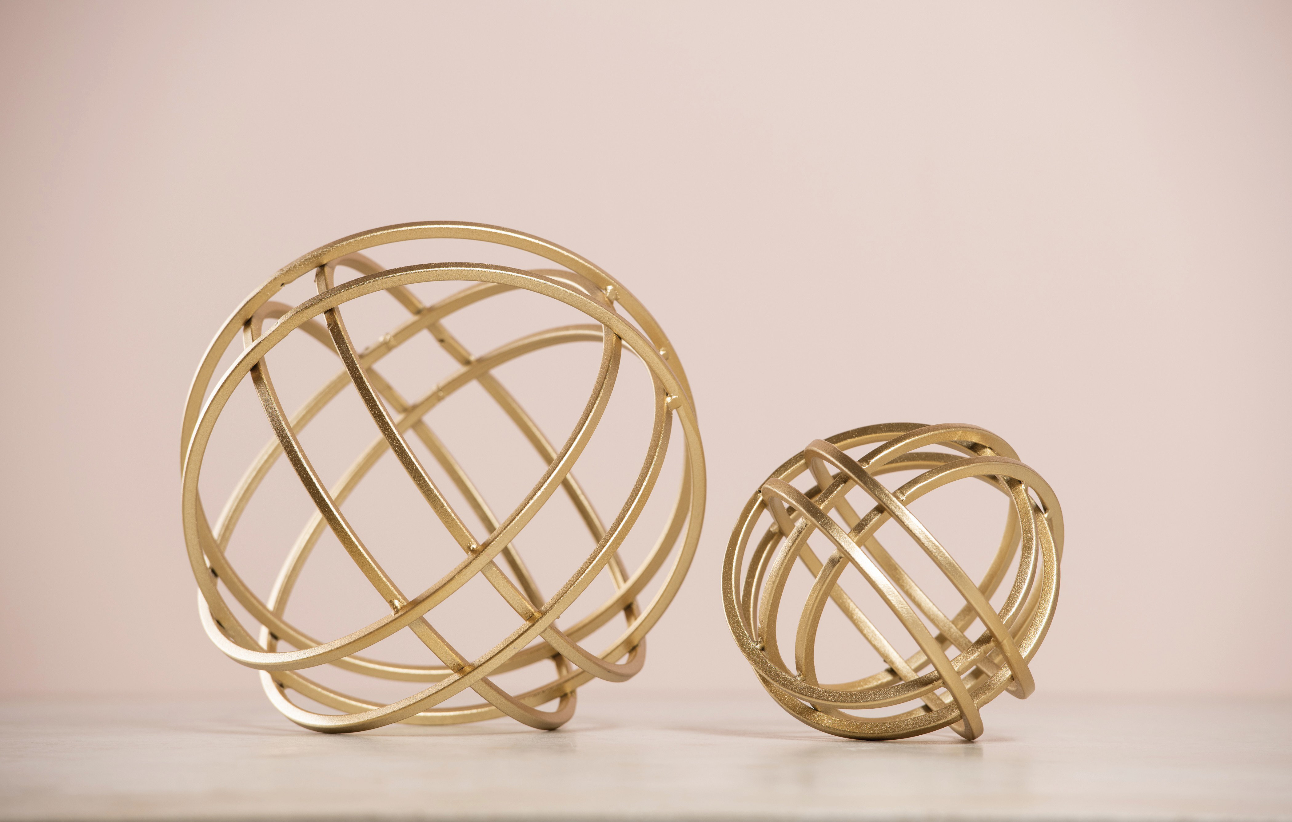 Mercer41 VIP Metal 8.27 in. Gold Sphere Desk Sculpture | Wayfair