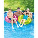 Intex Round Metal Frame Outdoor Backyard Above Ground Swimming Pool ...