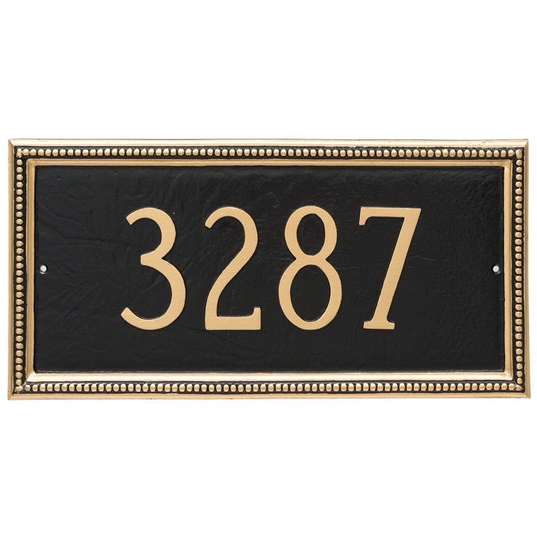 Montague Metal Products Verona Rectangle Wall Plaque & Reviews | Wayfair