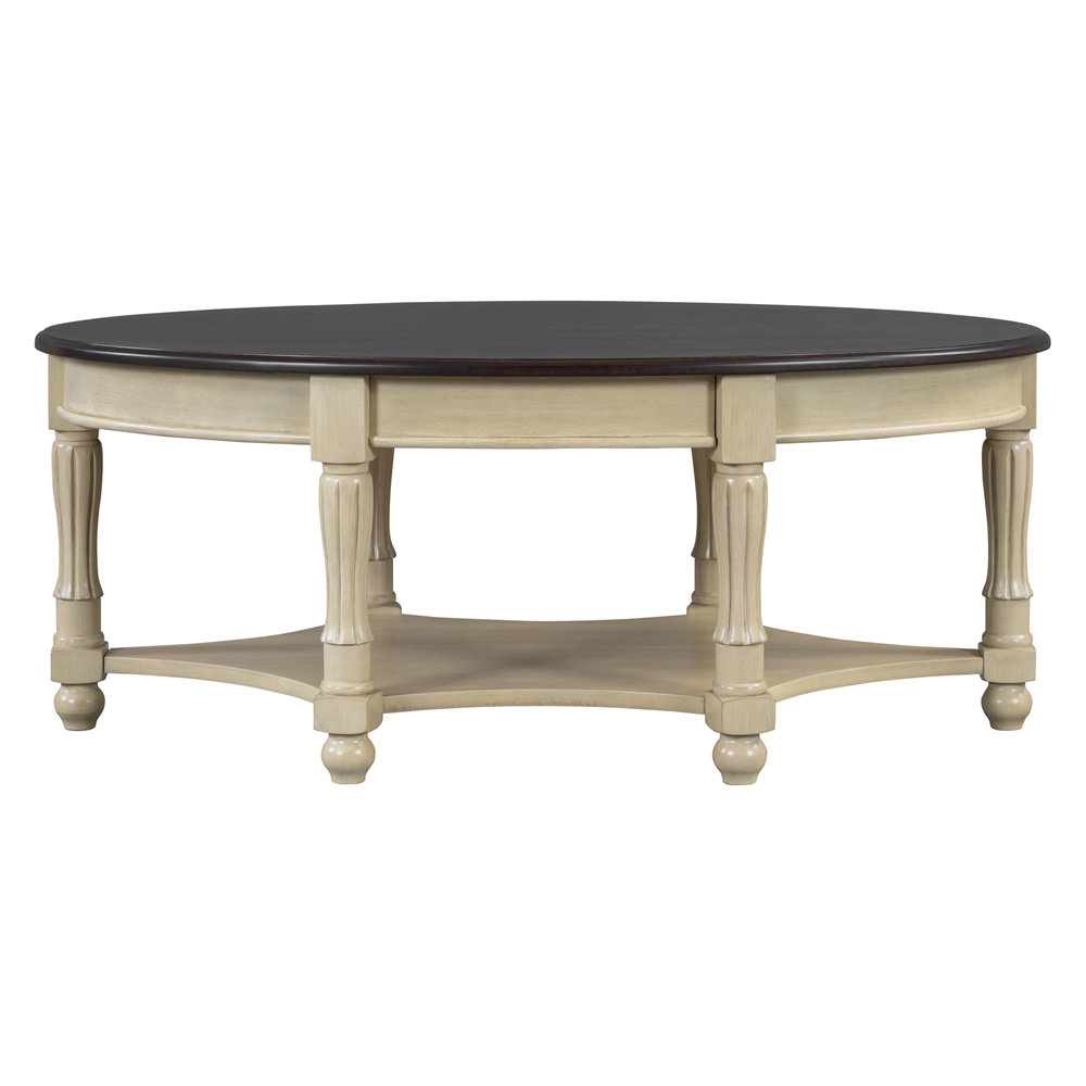 Ophelia & Co. French Country Accent Table with Drawer and Storage Shelf ...