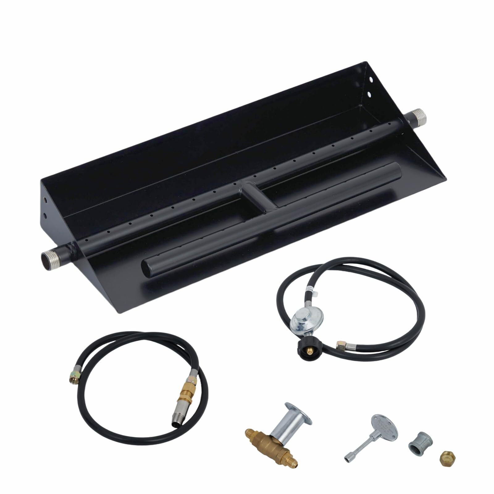 Homhougo Drop-In Fire Pit Burner Kit, Rectangular Fire Pit Burner ...