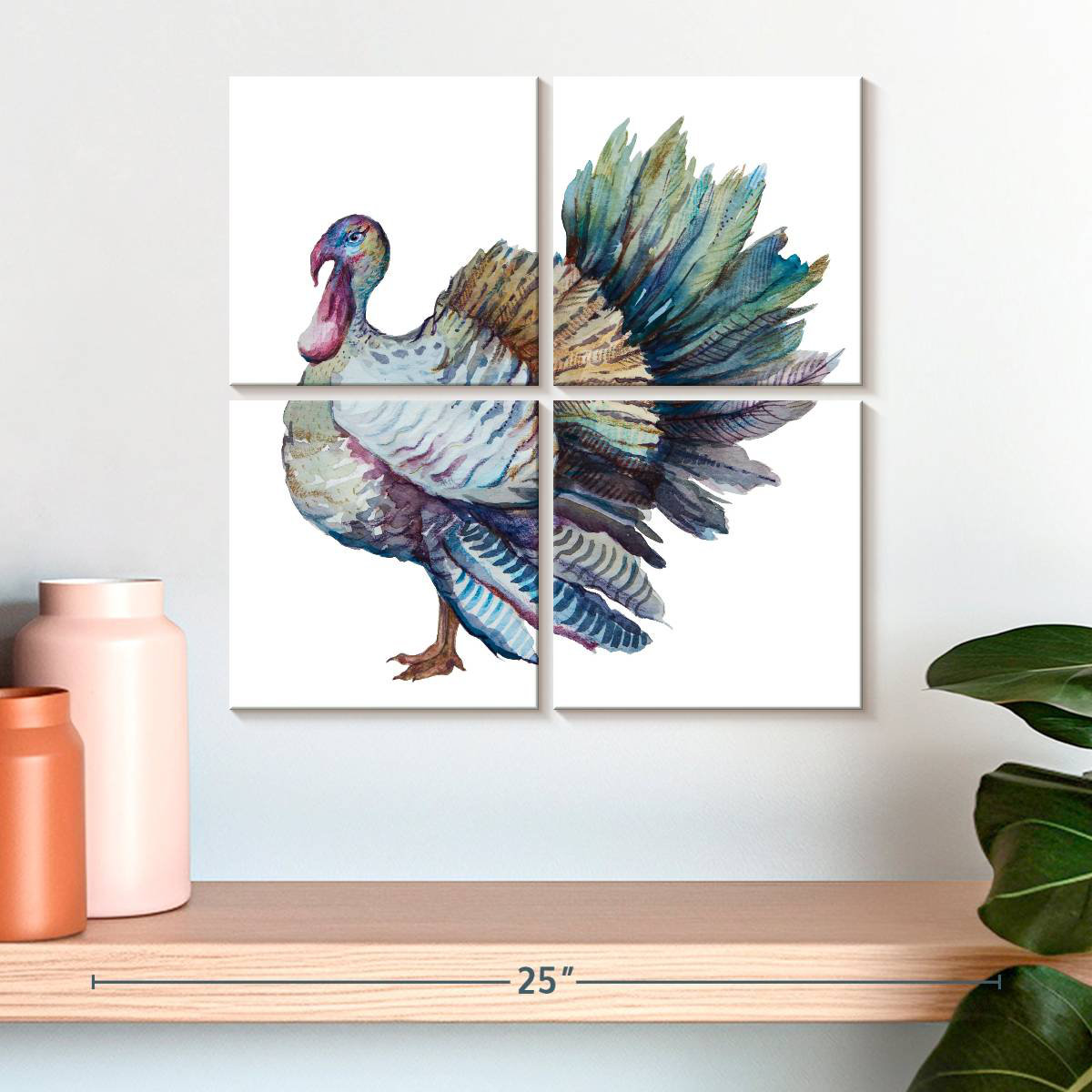 Ebern Designs Brampt Colorful Turkey Feathers | Wayfair