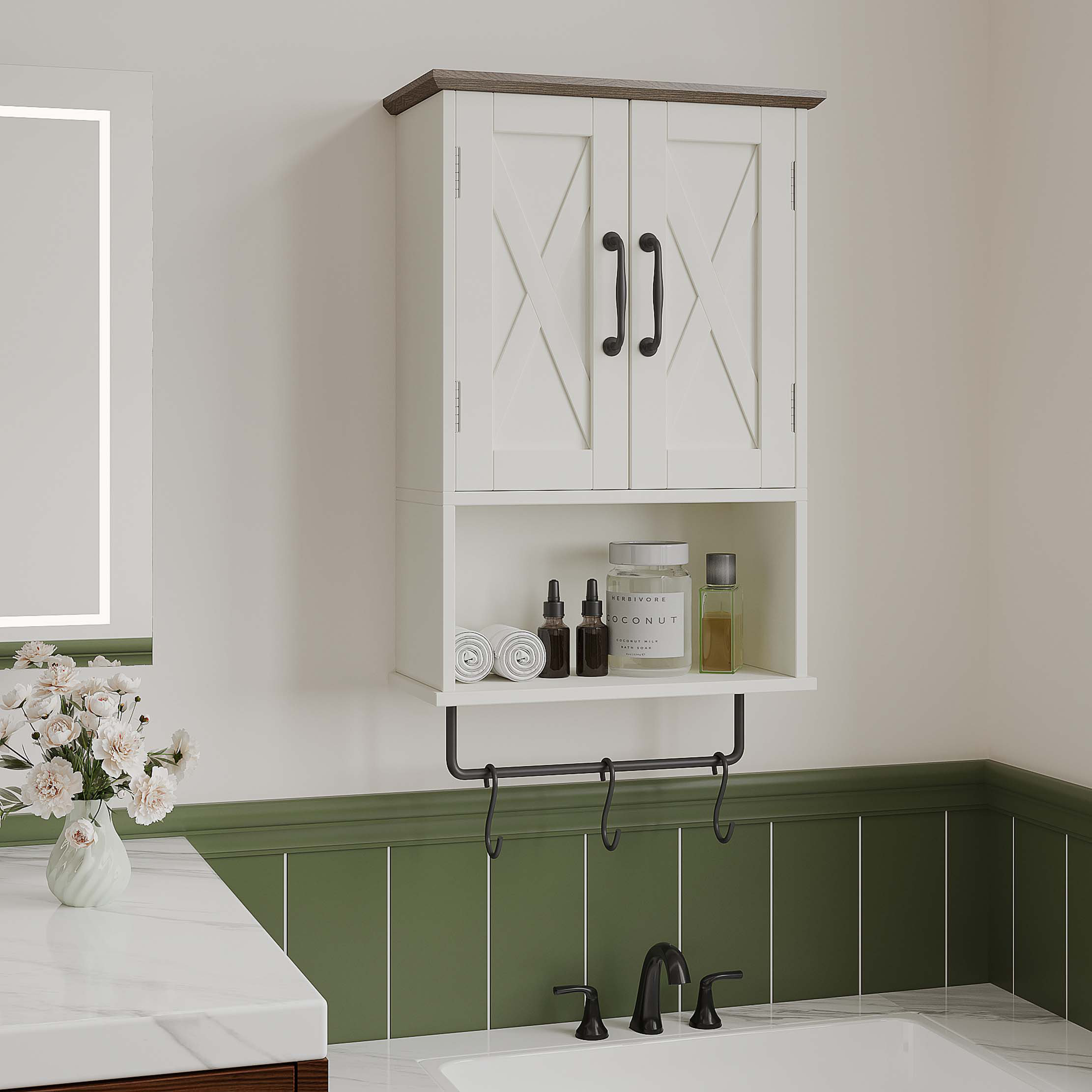 Ophelia & Co. Farmhouse Medicine Cabinet,Vintage Wall-Mounted Storage ...