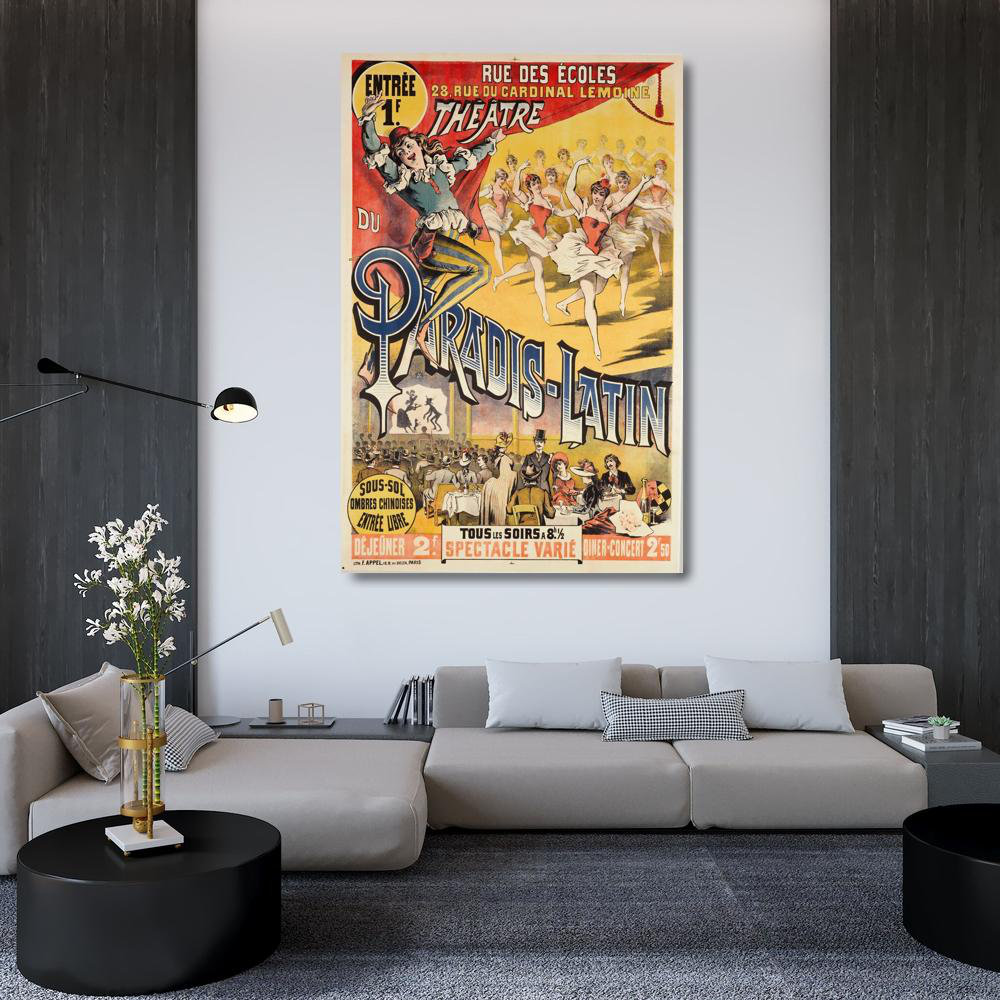 Astoria Grand "Paradis-Latin" by MuseumPrints - Gallery Wrap Canvas ...