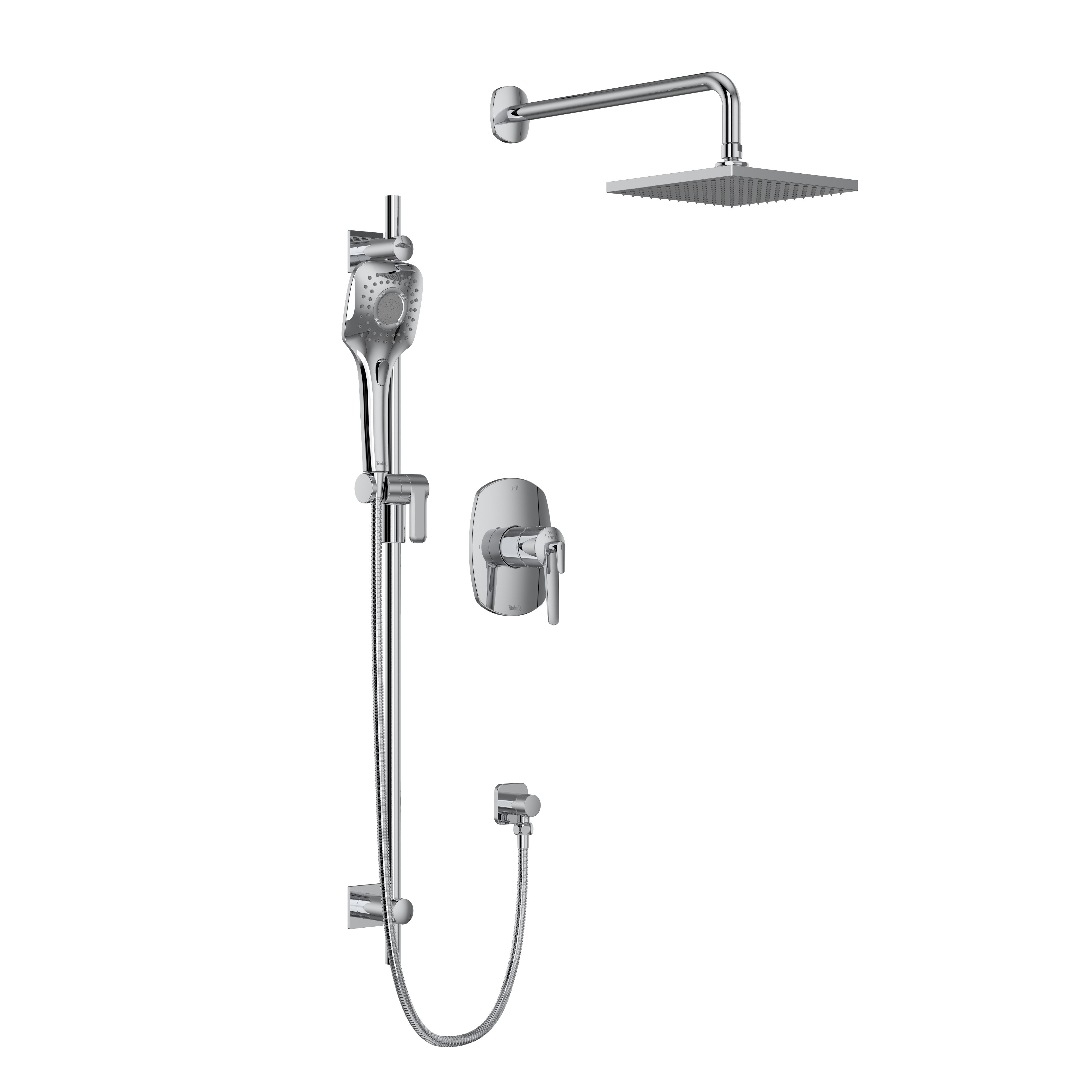 Riobel Venty 1/2" Thermostatic & Pressure Balance Shower System with up ...