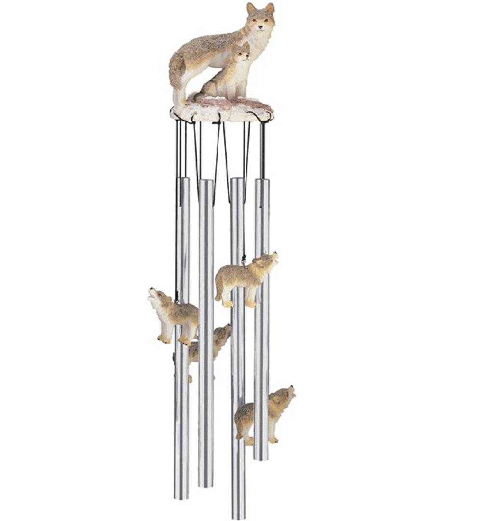 Arlmont & Co. Wolf Wind Chime | Wayfair