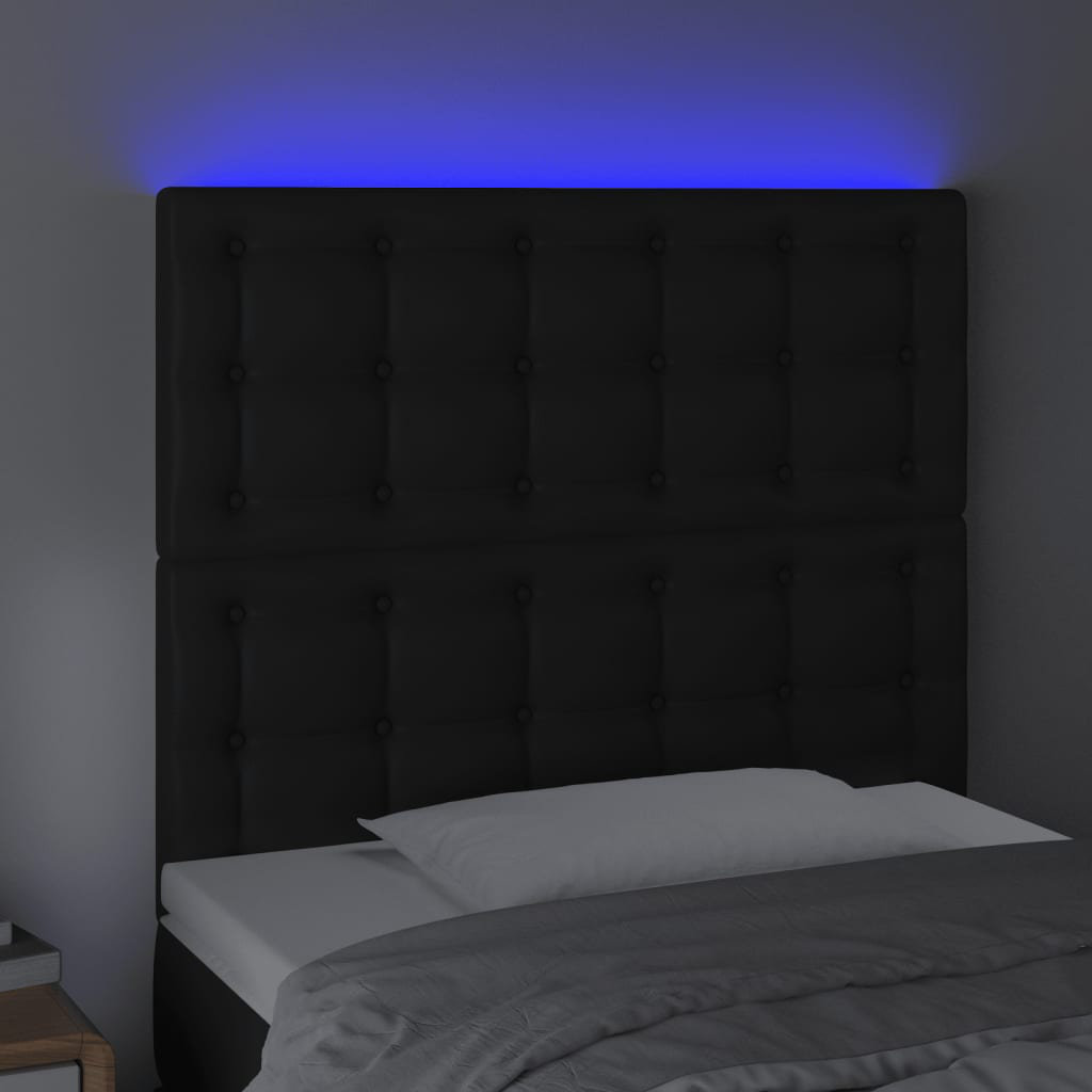 Wrought Studio™ LED Headboard Faux Leather | Wayfair