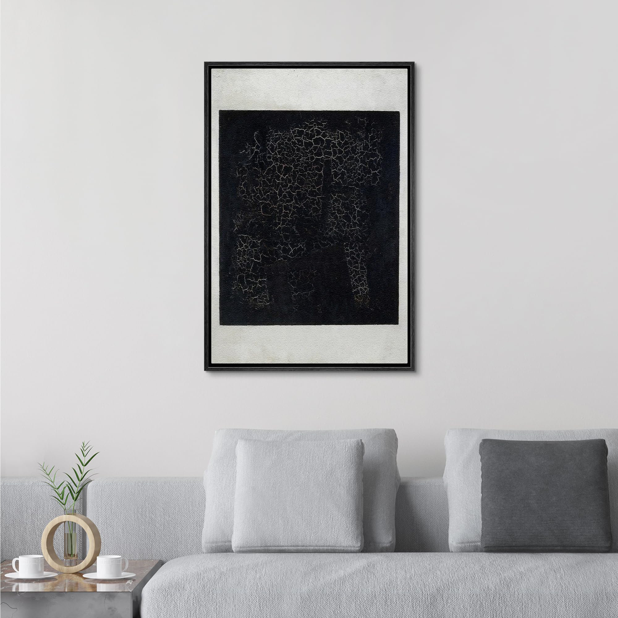 IDEA4WALL Minimal Landscape Textured Black Abstract on | Wayfair