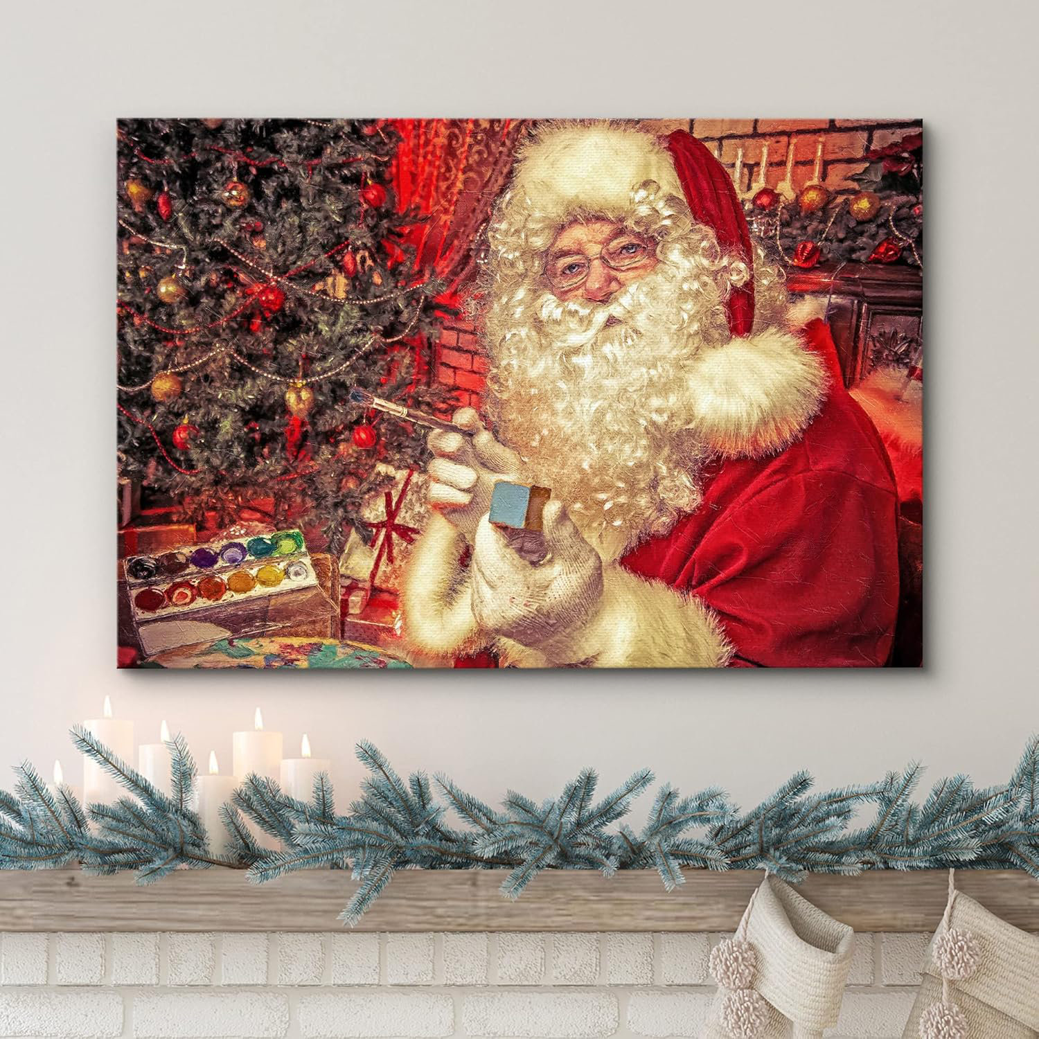 IDEA4WALL Santa Claus Christmas Tree Presents Celebrations & Holidays ...