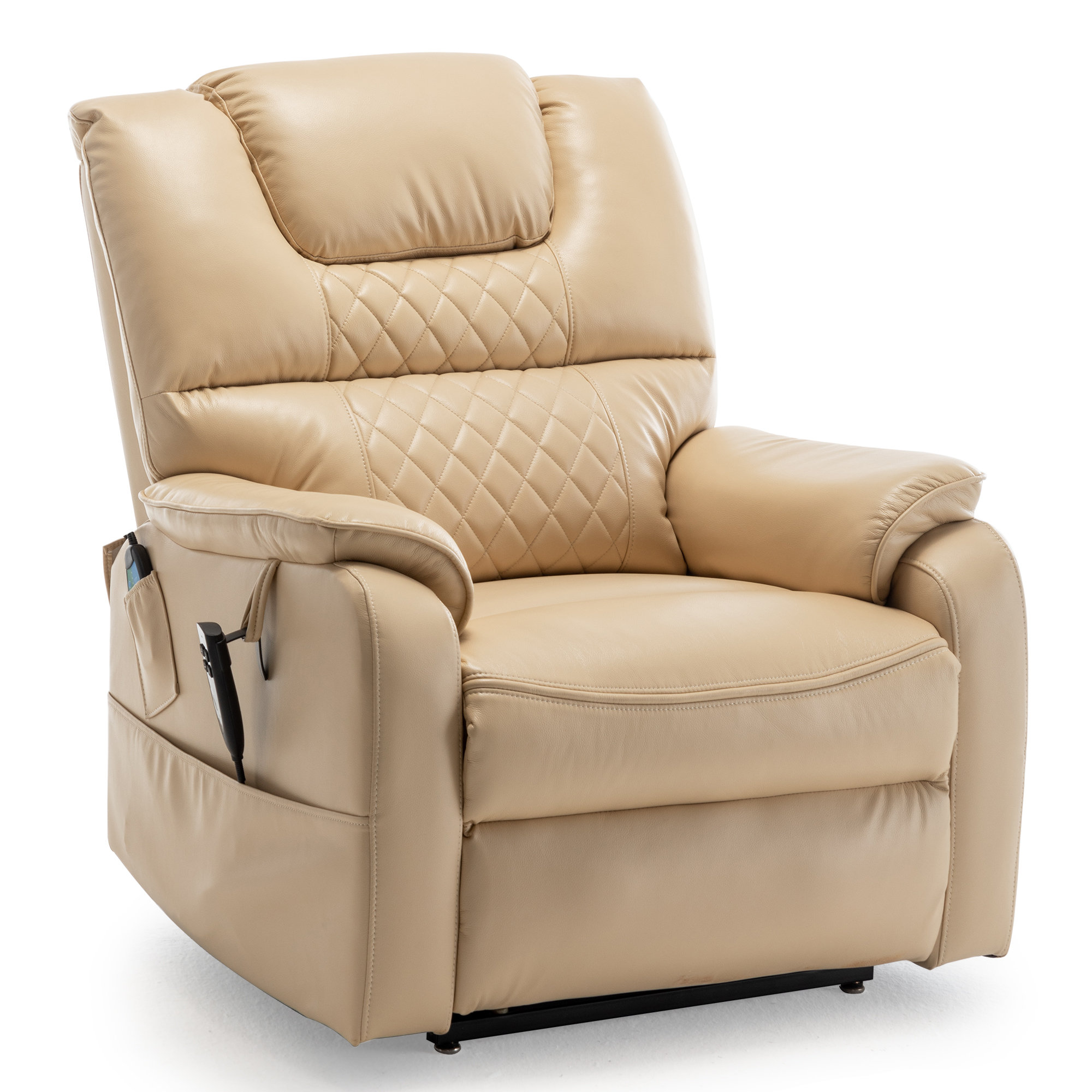 Latitude Run® 35.5'' Wide Power Lift Recliner Chair With Heat & Massage ...