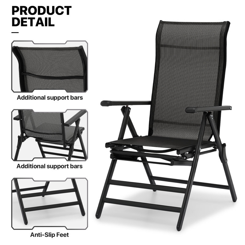 MoNiBloom Foldable Lounge Chair with Retractable Footrest & Reviews ...