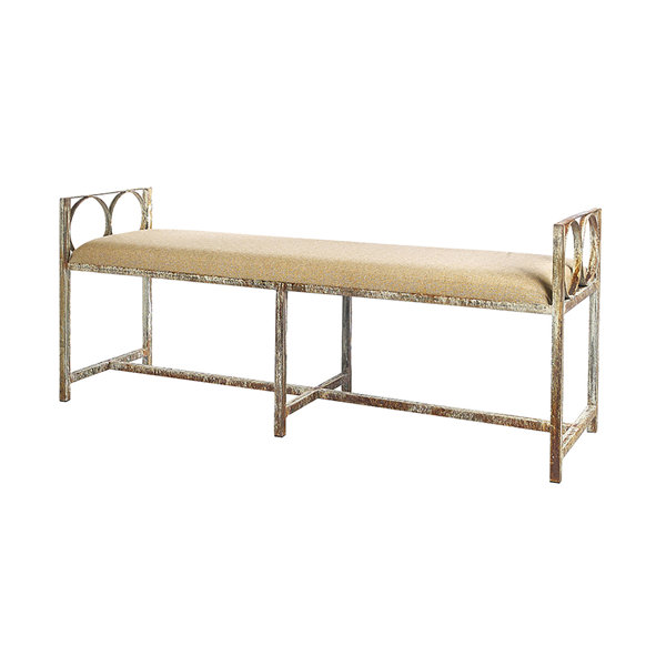 ellahome Burlap Upholstered Bench - Wayfair Canada