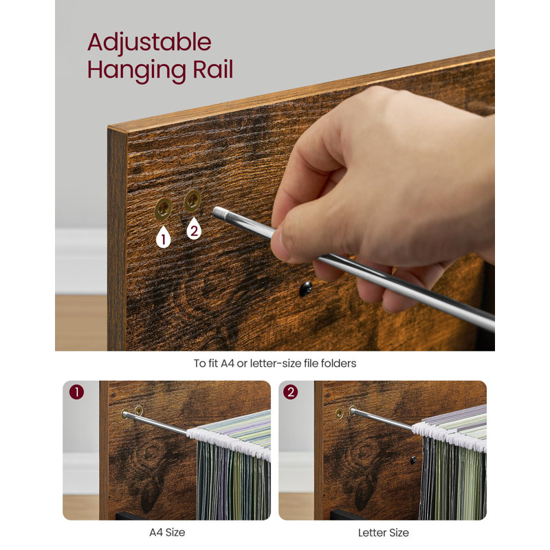 17 Stories File Cabinet, 3 Drawers Filing Cabinet For Home Office, With ...