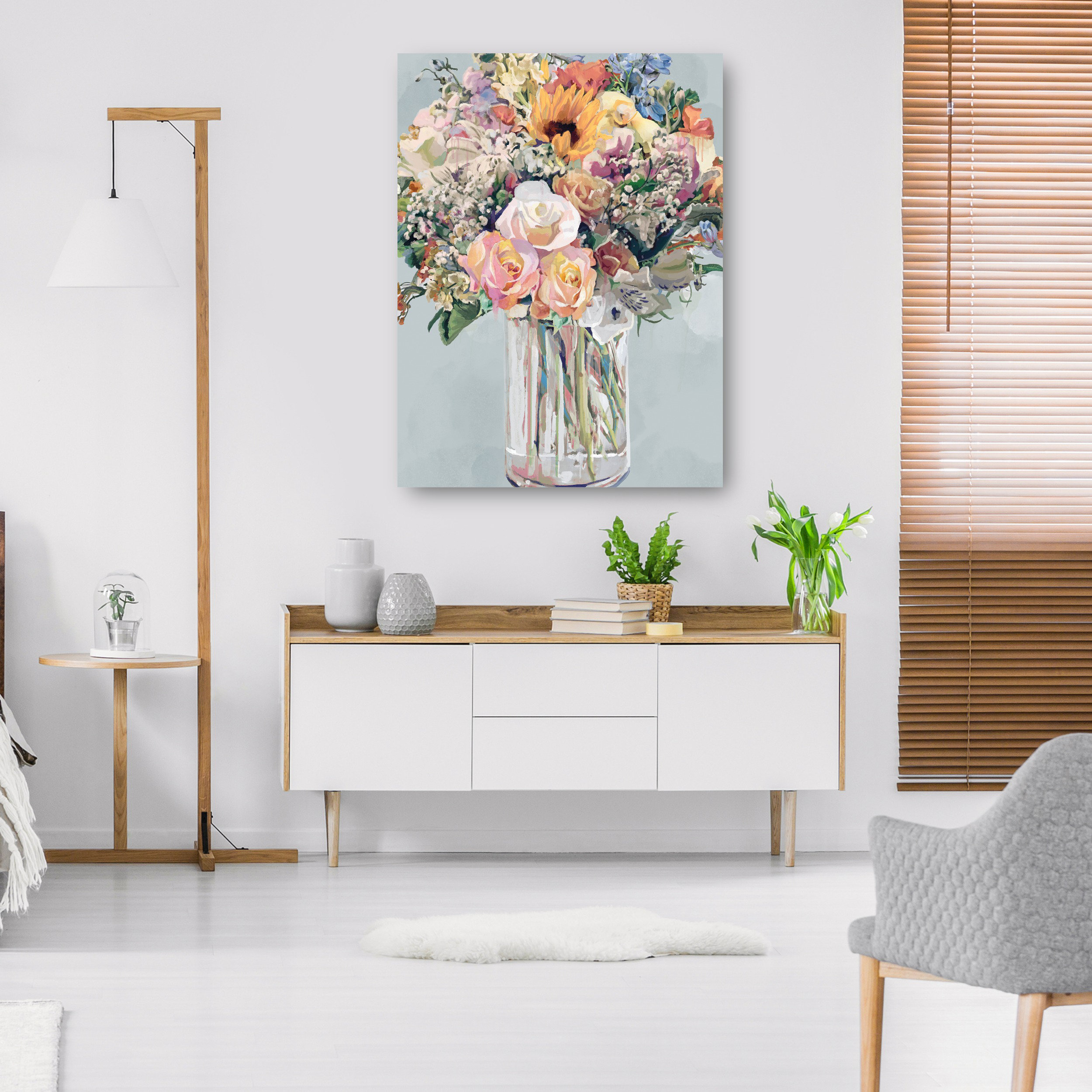 Winston Porter Mazzo di Fiori by Studio Arts Canvas Art Print | Wayfair