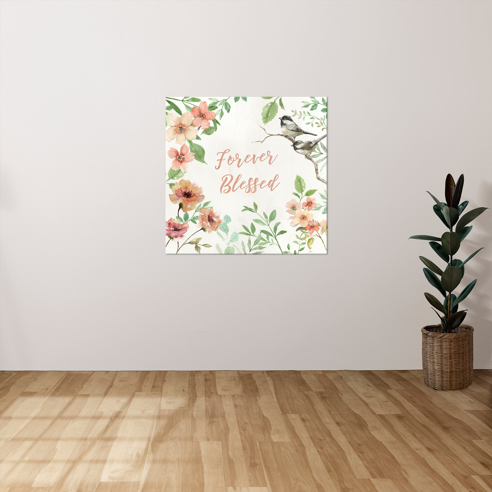 Winston Porter "Blush Garden II" by Nan Print on Canvas | Wayfair